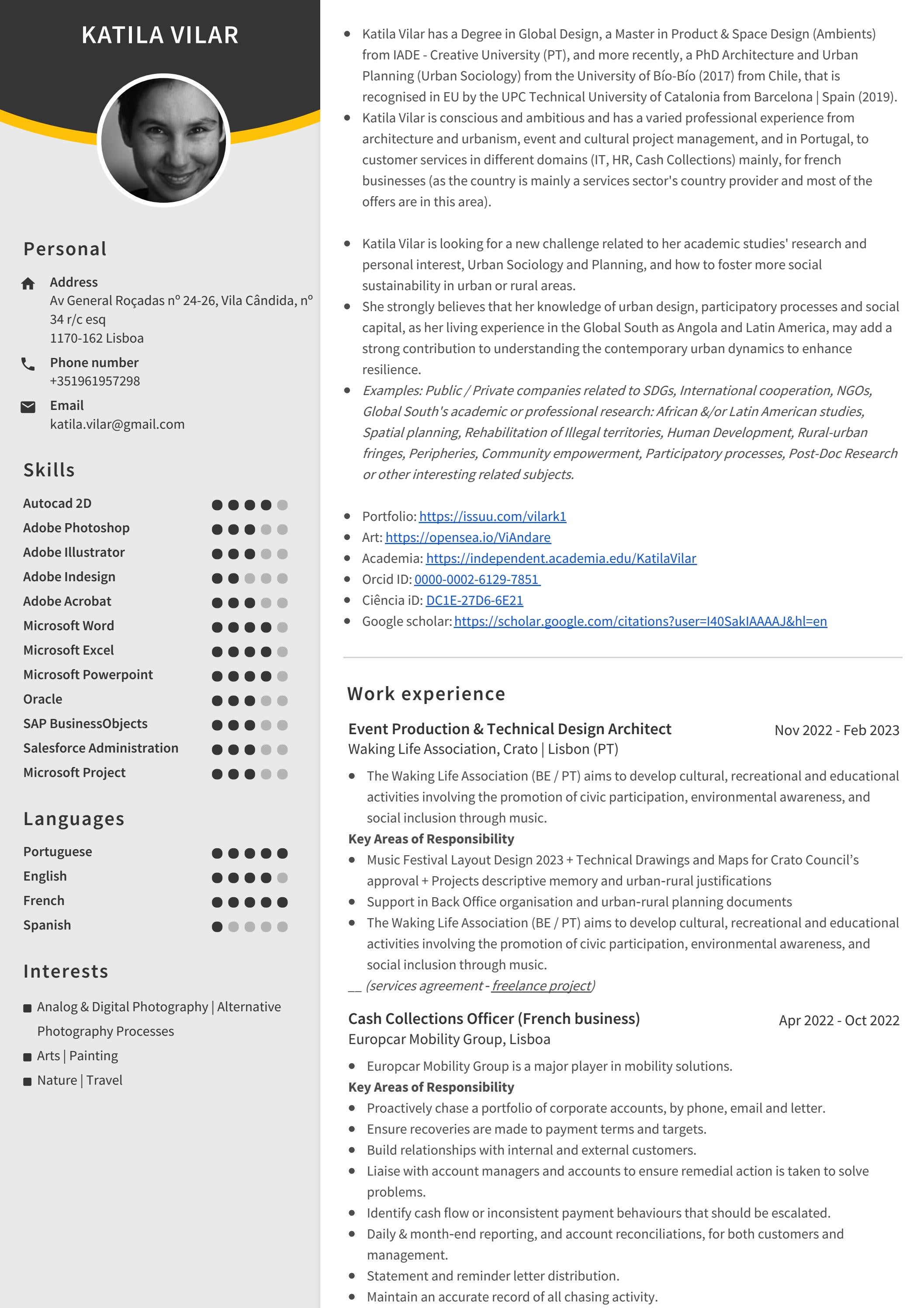 2. Resume | CV 2022 by katila Vilar - Issuu