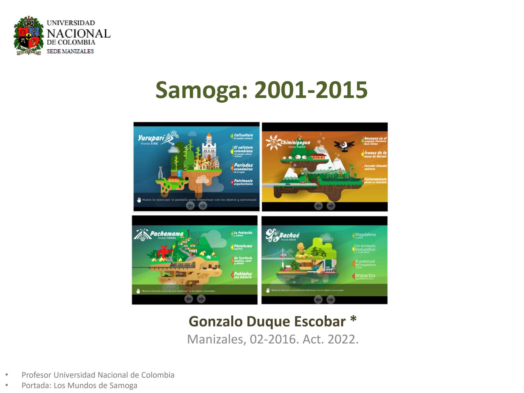 Museo Interactivo Samoga (2001-2015) by Gonzalo Duque-Escobar - Issuu