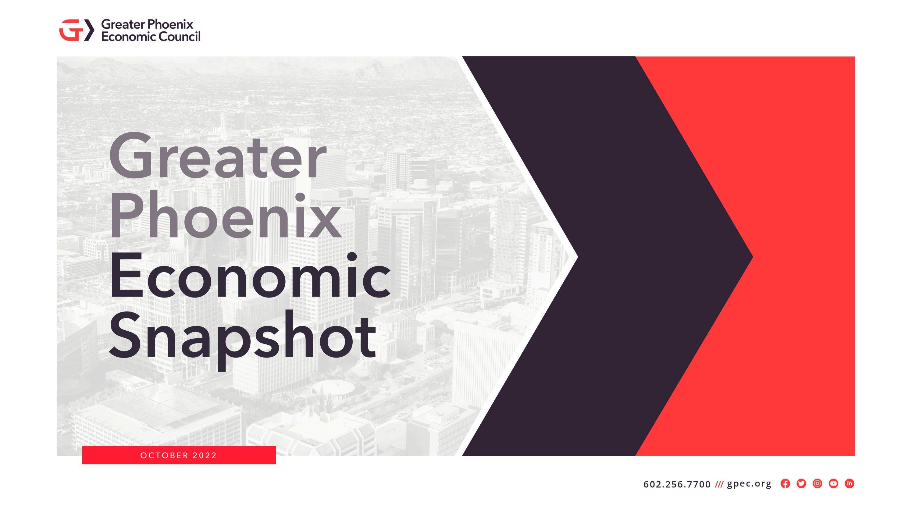 Economic Snapshot FY23 | Q1 by Greater Phoenix Economic Council - Issuu