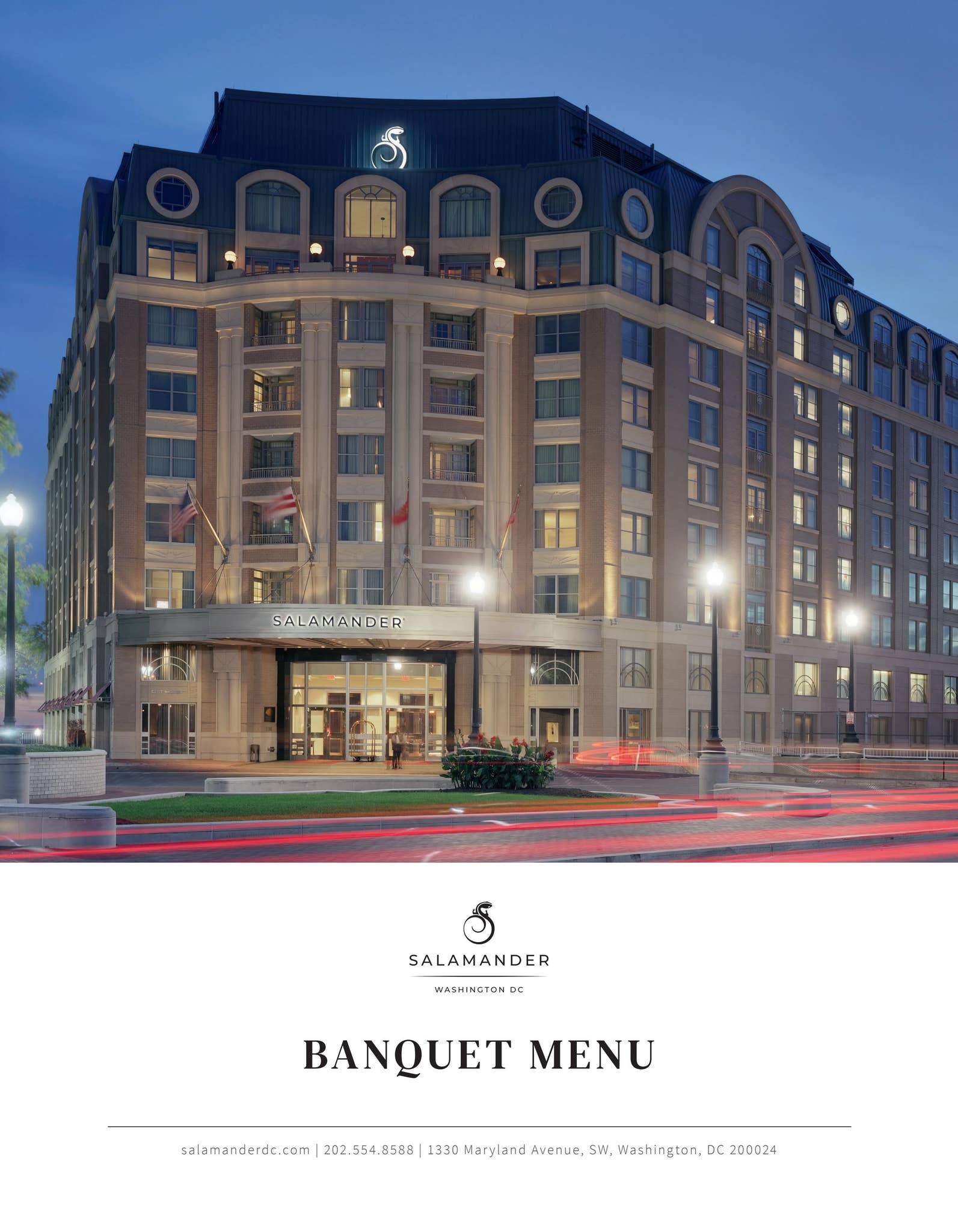 Salamander DC Banquet Menu by Salamander Collection - Issuu