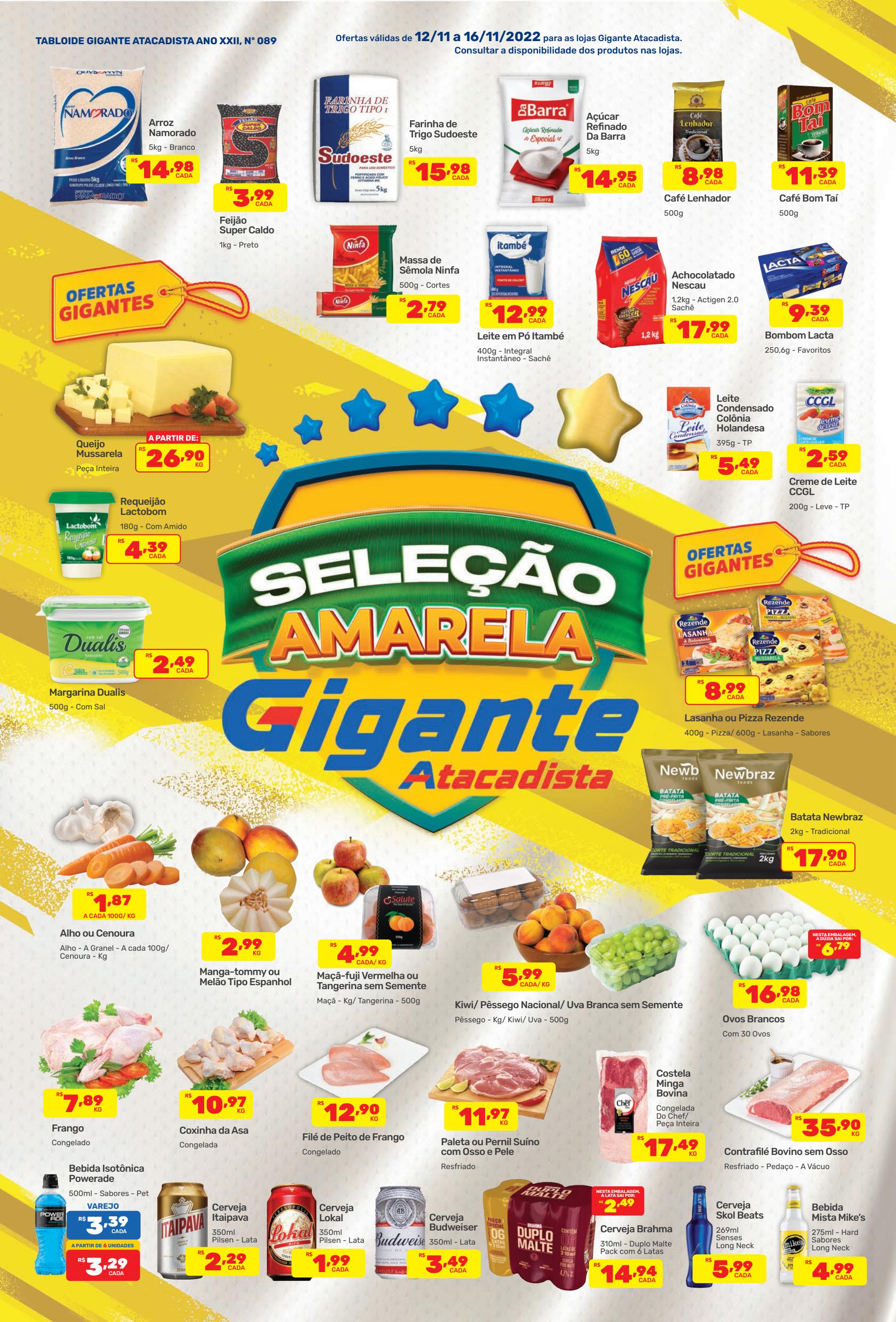 Confira as ofertas incríveis da Seleção Amarela Gigante Atacadista ...