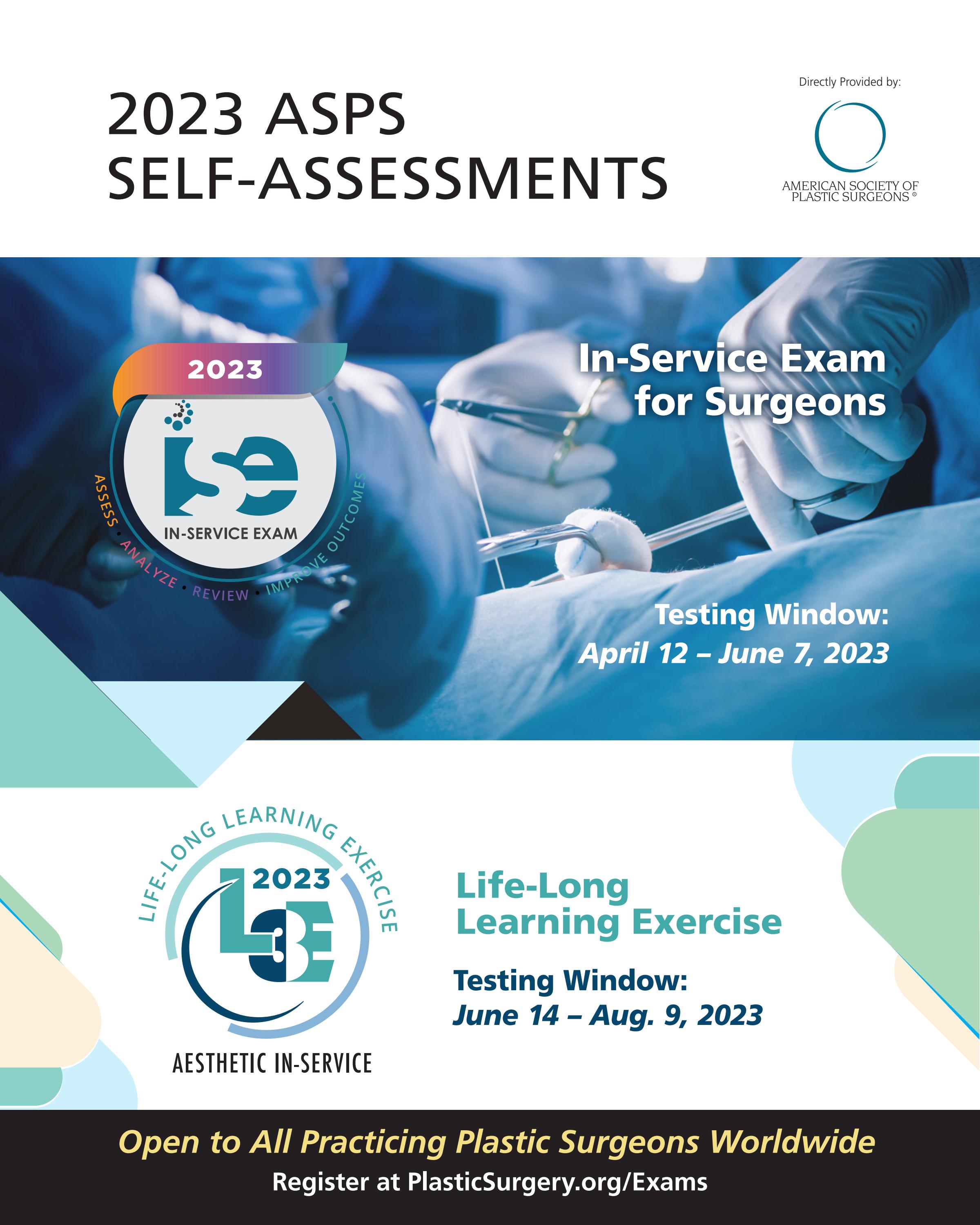 2023 ASPS Self-Assessments by PlasticSurgeryNews - Issuu