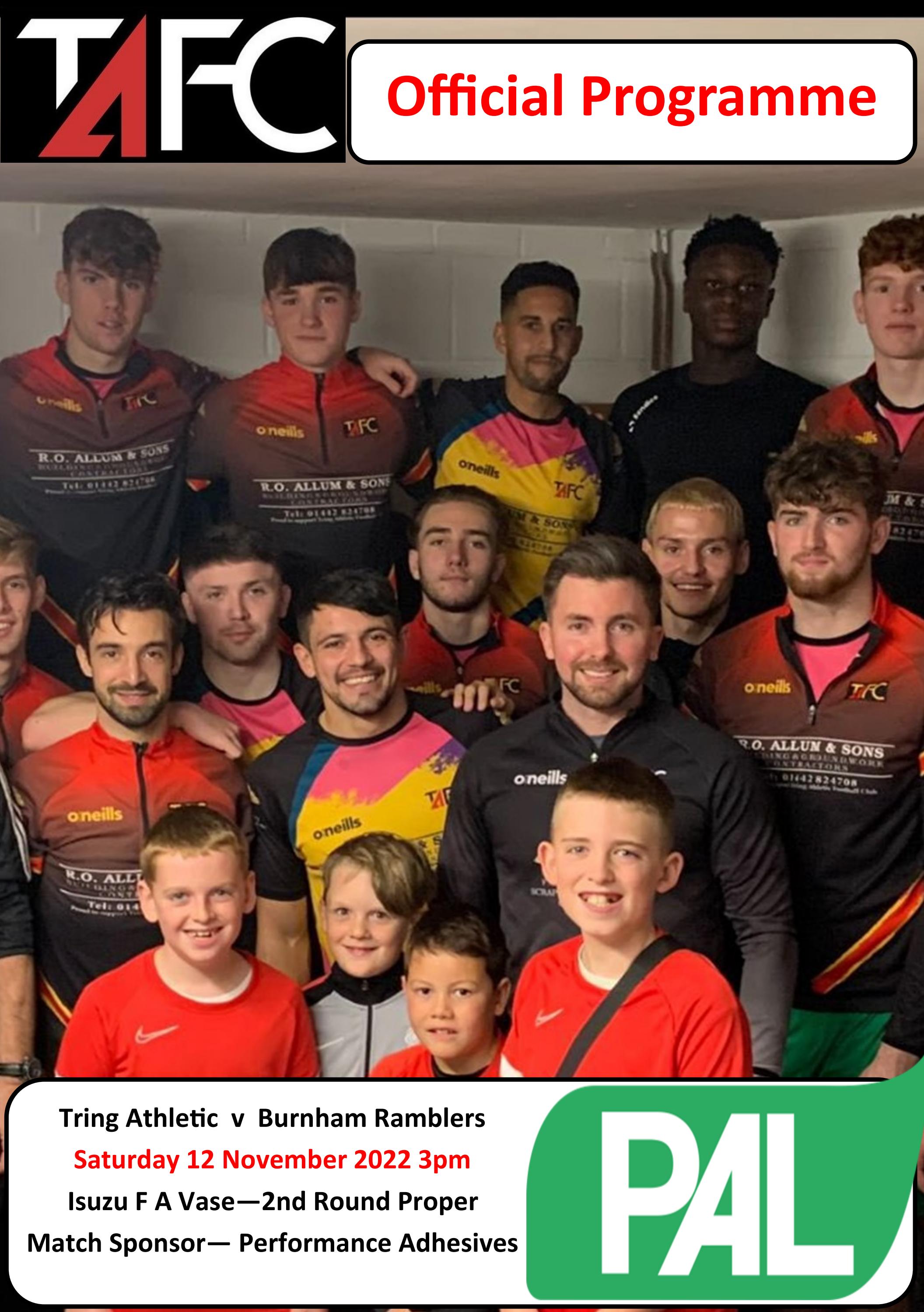 Tring Athletic vs Burnham Ramblers by Tring Athletic - Issuu