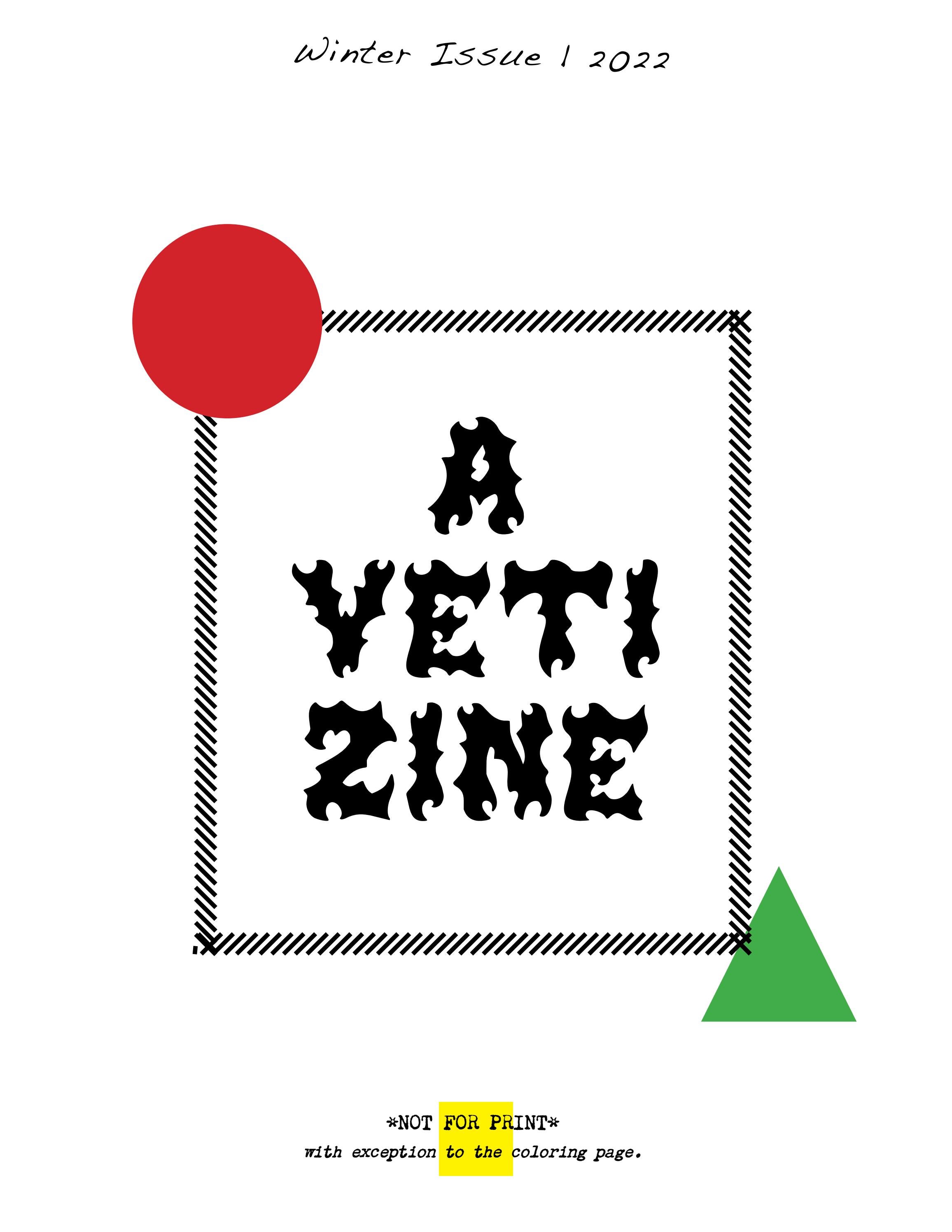 Yeti Winter Zine by ontheradardesigns - Issuu