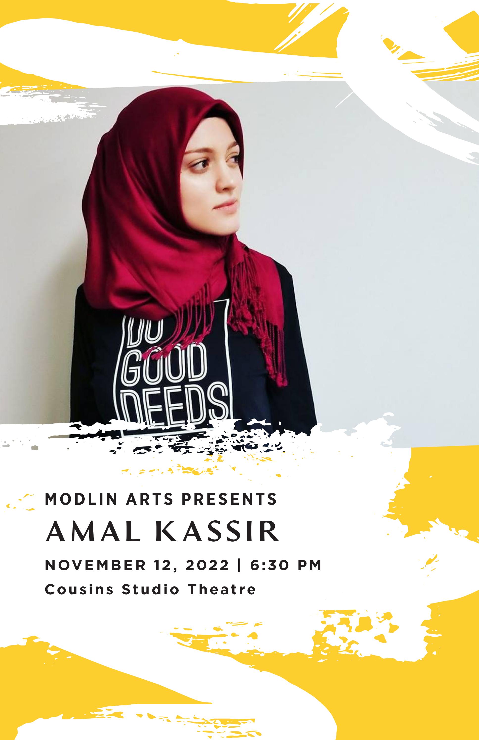 Amal Kassir Playbill 11/12/22 by Modlin Center for the Arts - Issuu