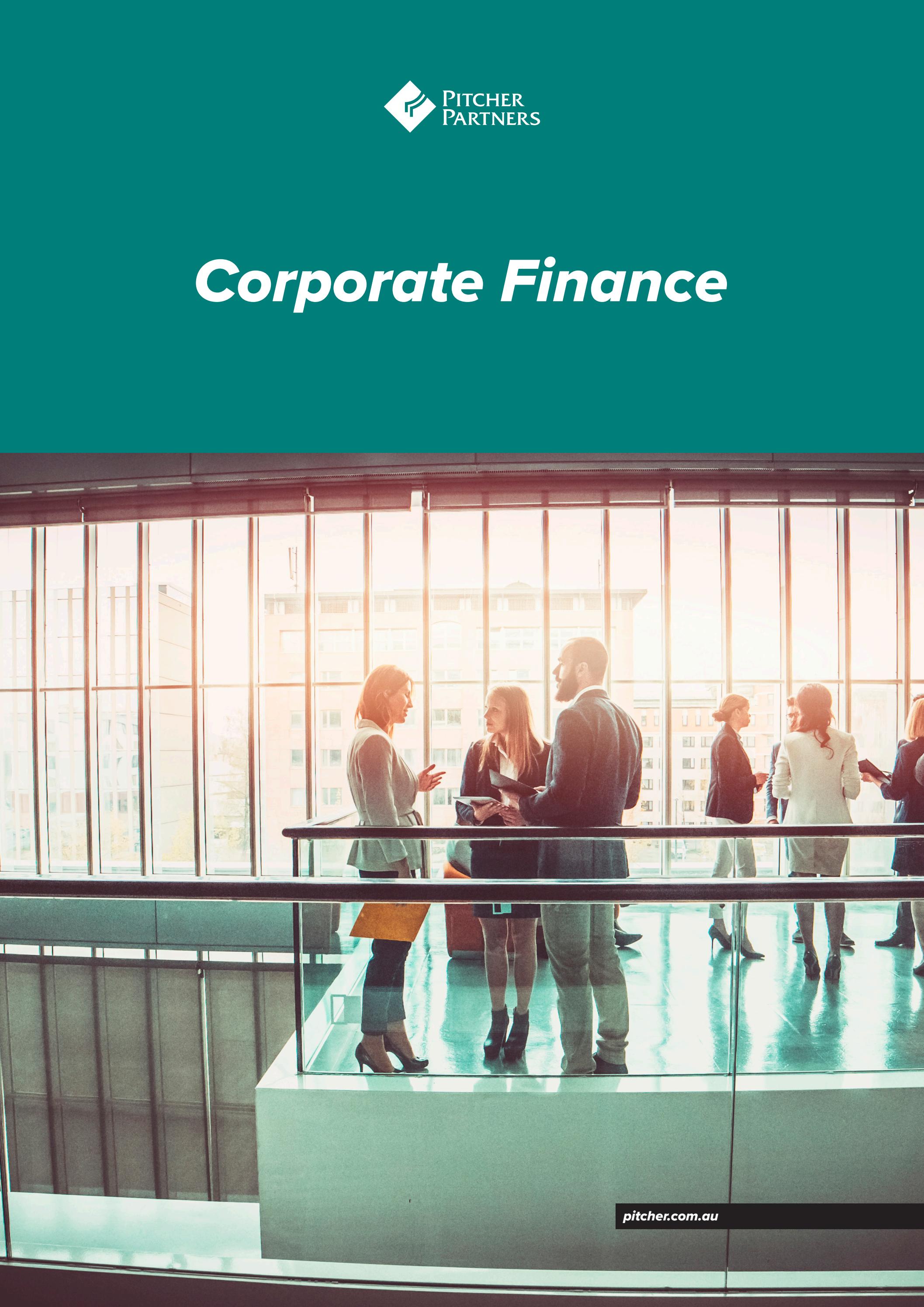 Capability statement - Corporate Finance Sydney by Pitcher Partners - Issuu