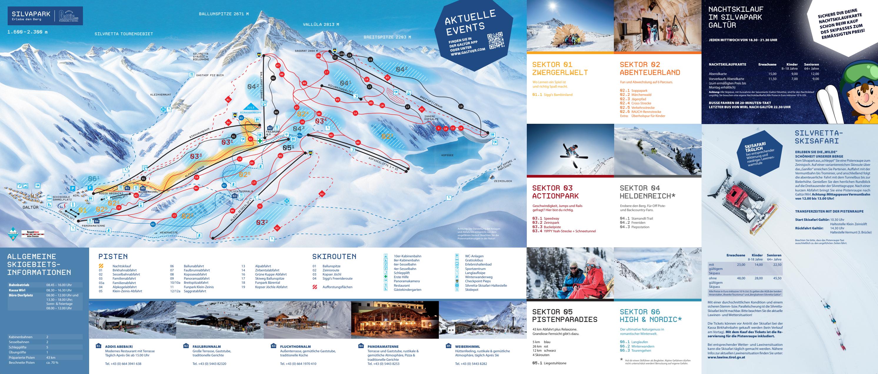 Pistenplan & Tarife Bergbahnen Galtür by Tourismusverband Paznaun - Ischgl - Issuu