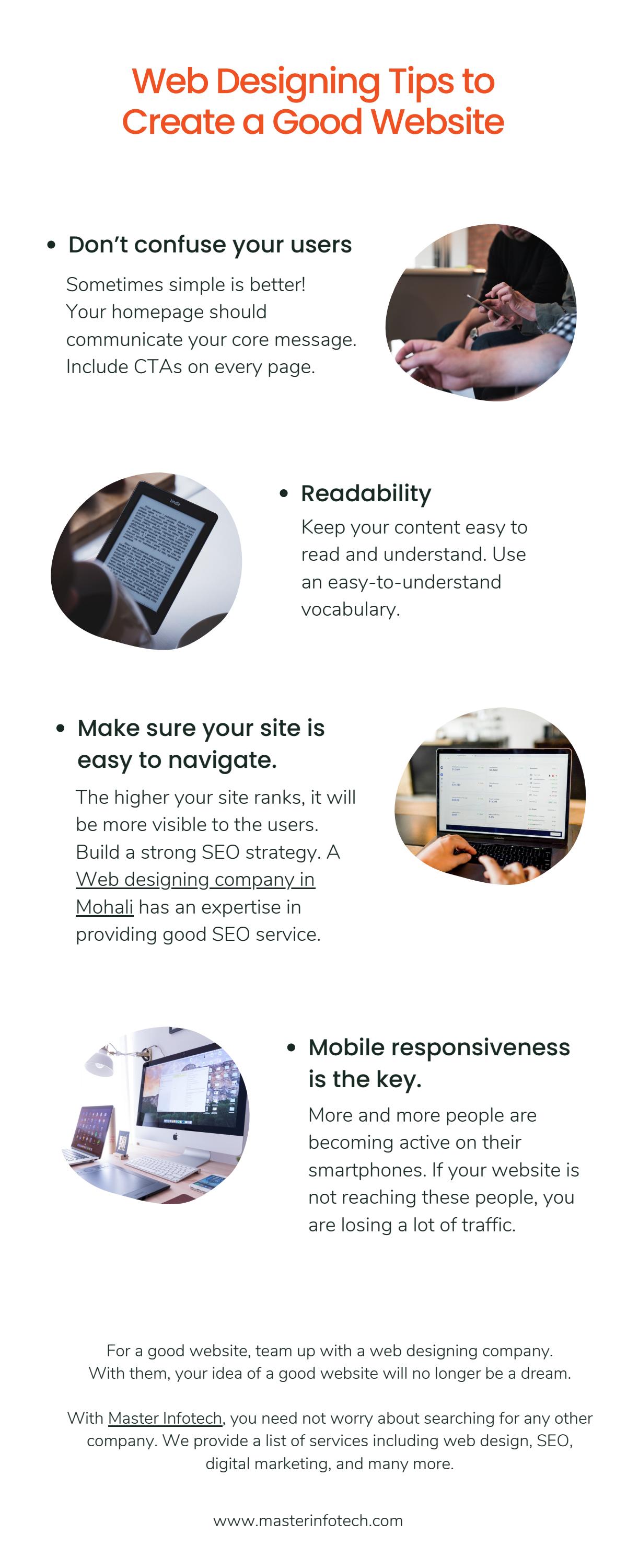Web Designing Tips to Create a Good Website by masterinfotech - Issuu