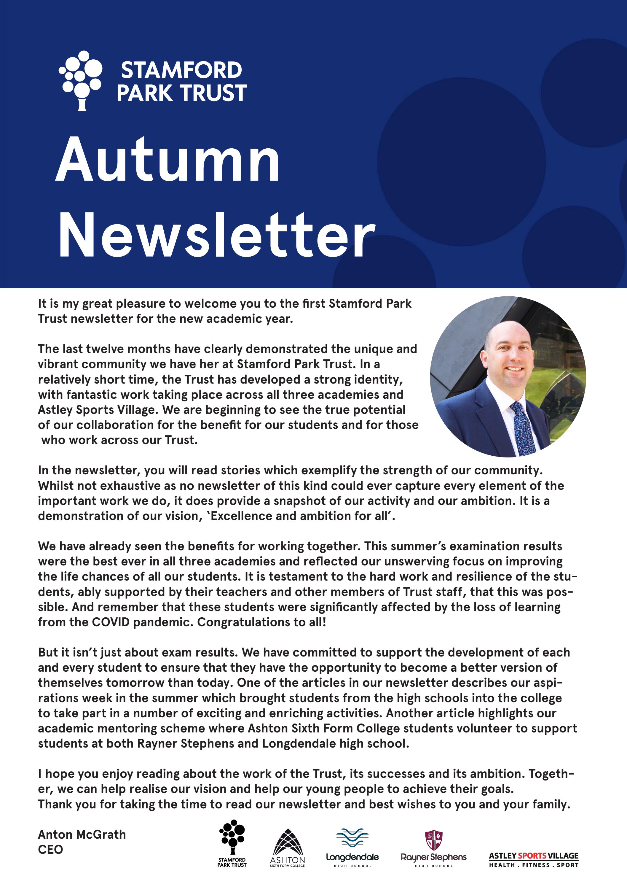 Autumn newsletter by Schudio - Issuu