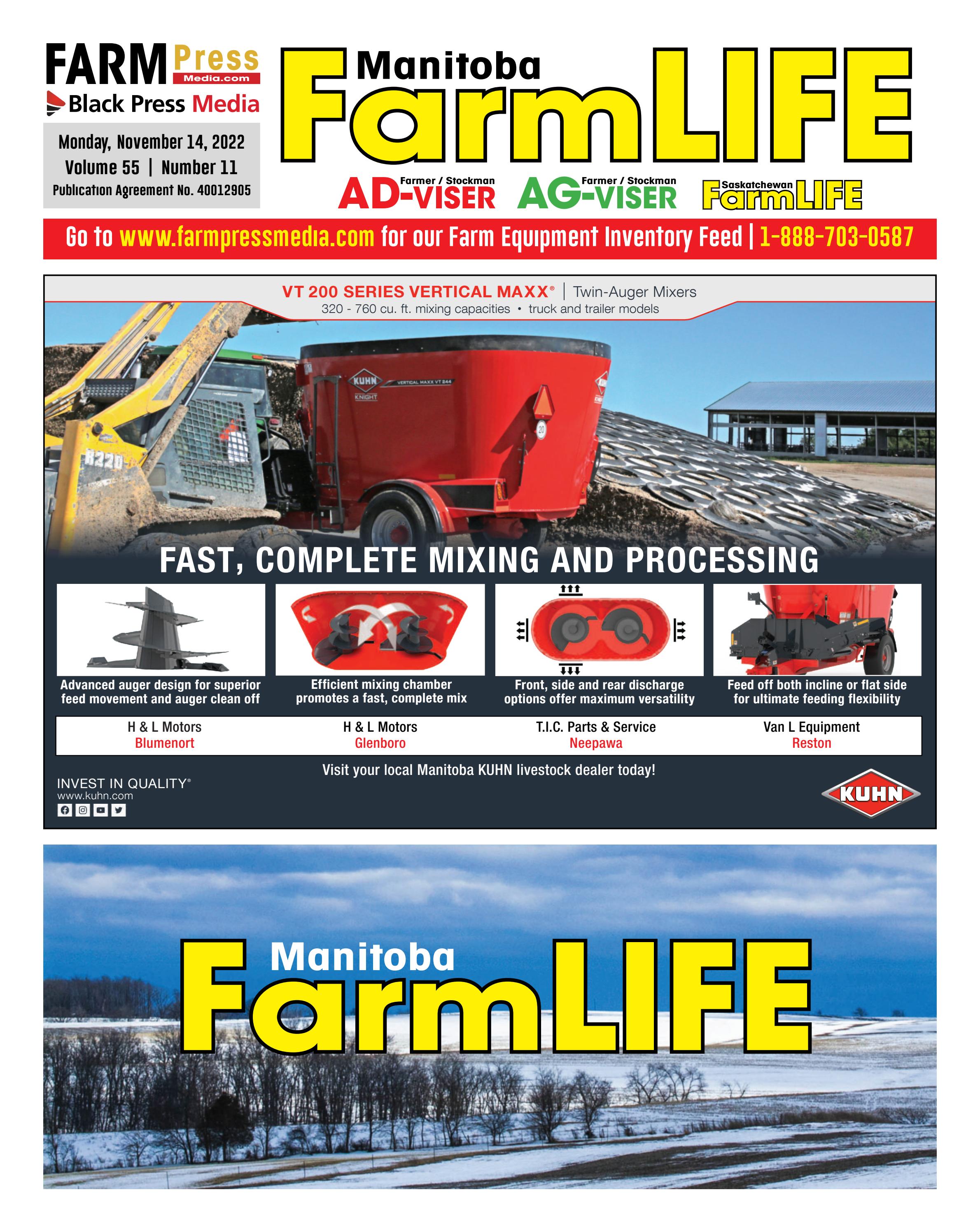 Manitoba Farm Life, November 14, 2022 by Black Press Media Group - Issuu
