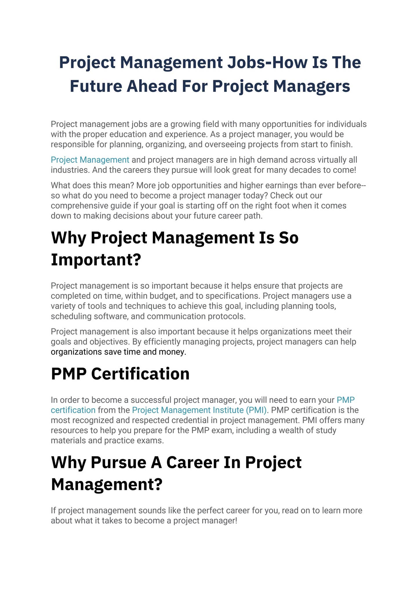 Project Management Jobs by Eduhubspot - Issuu