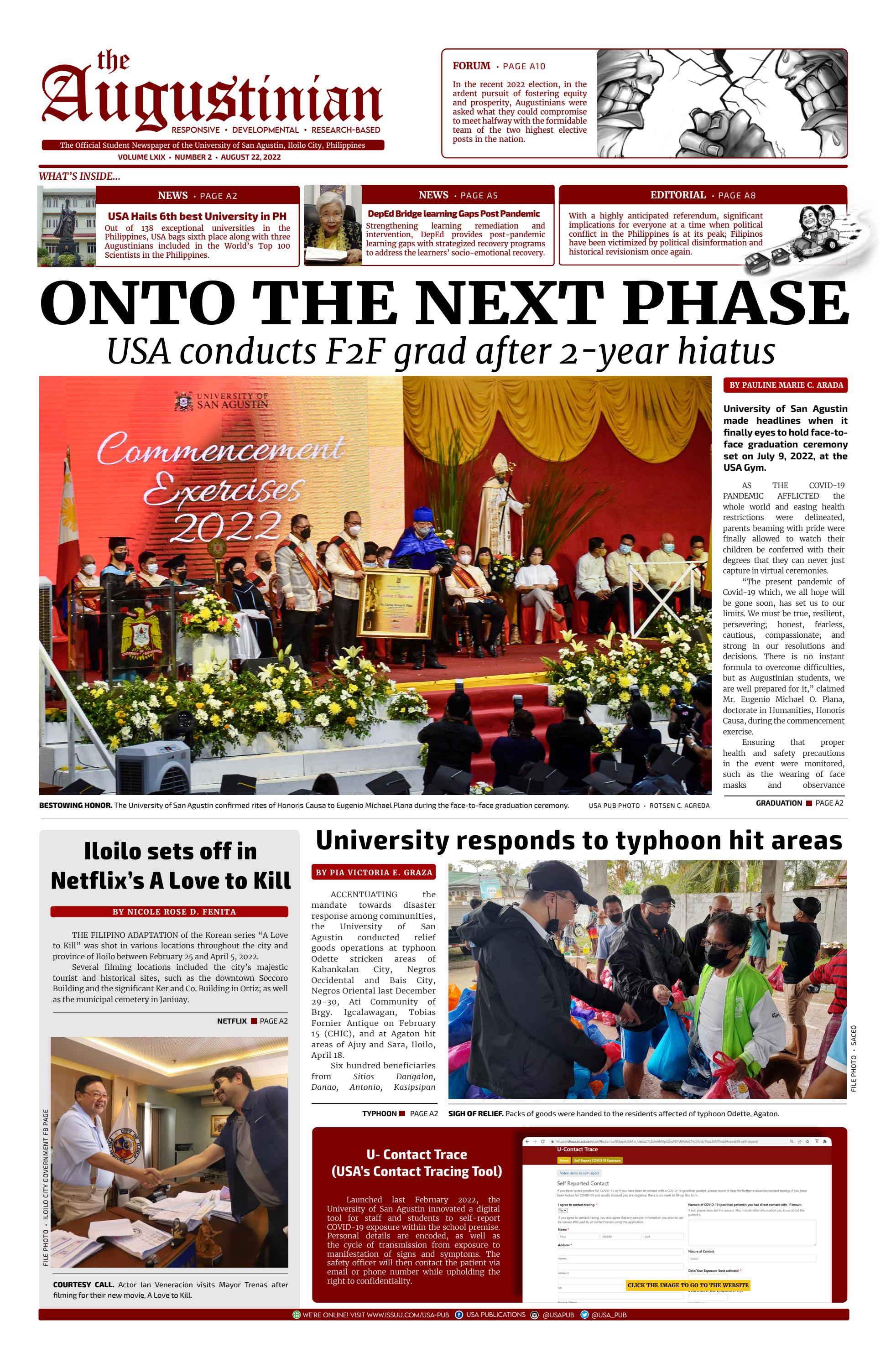 The Augustinian - Volume LXIX - August 2022 by USA Publications - Issuu