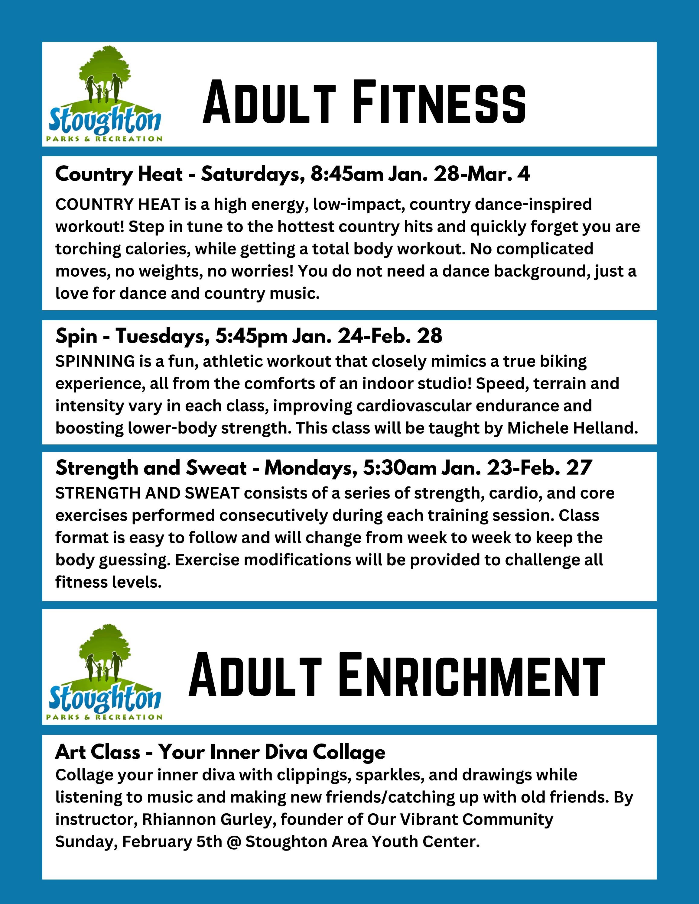 Adult Winter Programs 2023 by City of Stoughton - Issuu