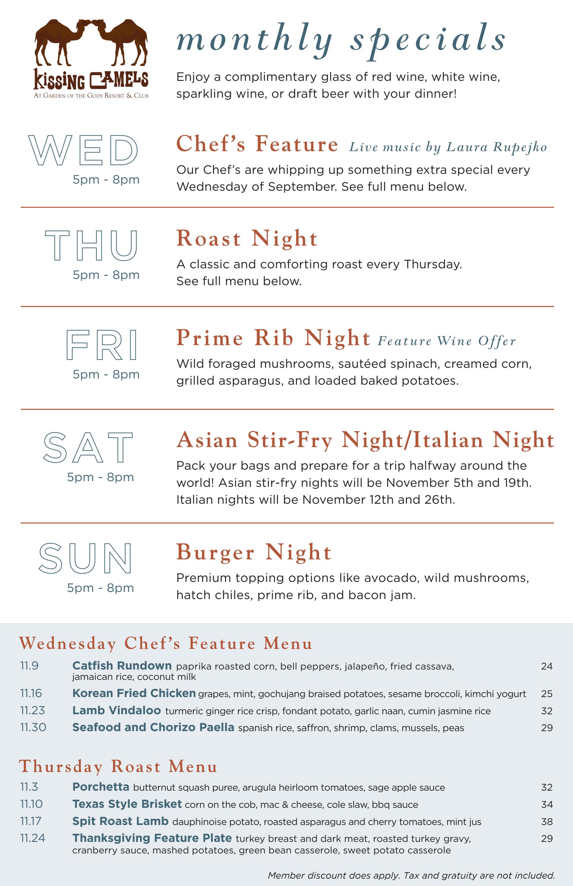 KC Grille Monthly Specials Nov. 2022 by gardenofthegodsresortandclub ...