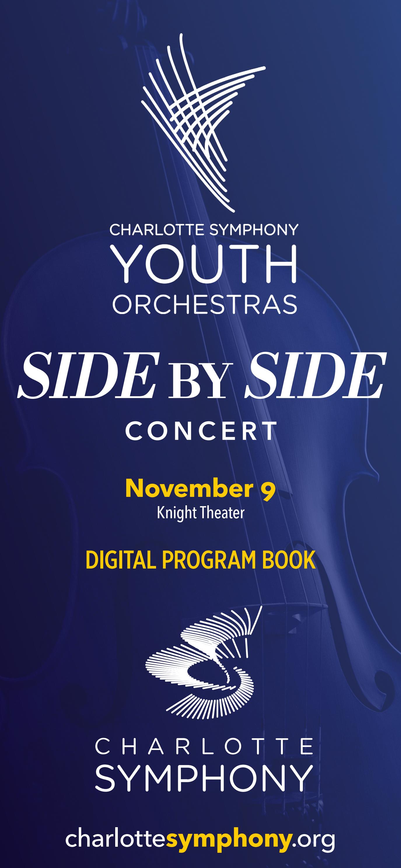 CSYO Side-By-Side - program 11-09-22 by Charlotte Symphony - Issuu