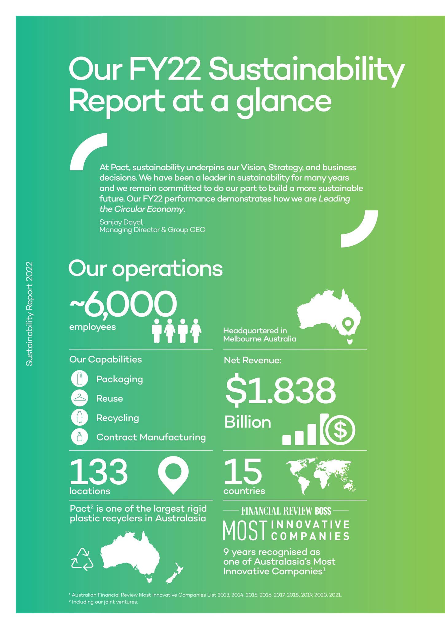 Pact FY22 Sustainability Performance at a Glance by Pact_Group - Issuu