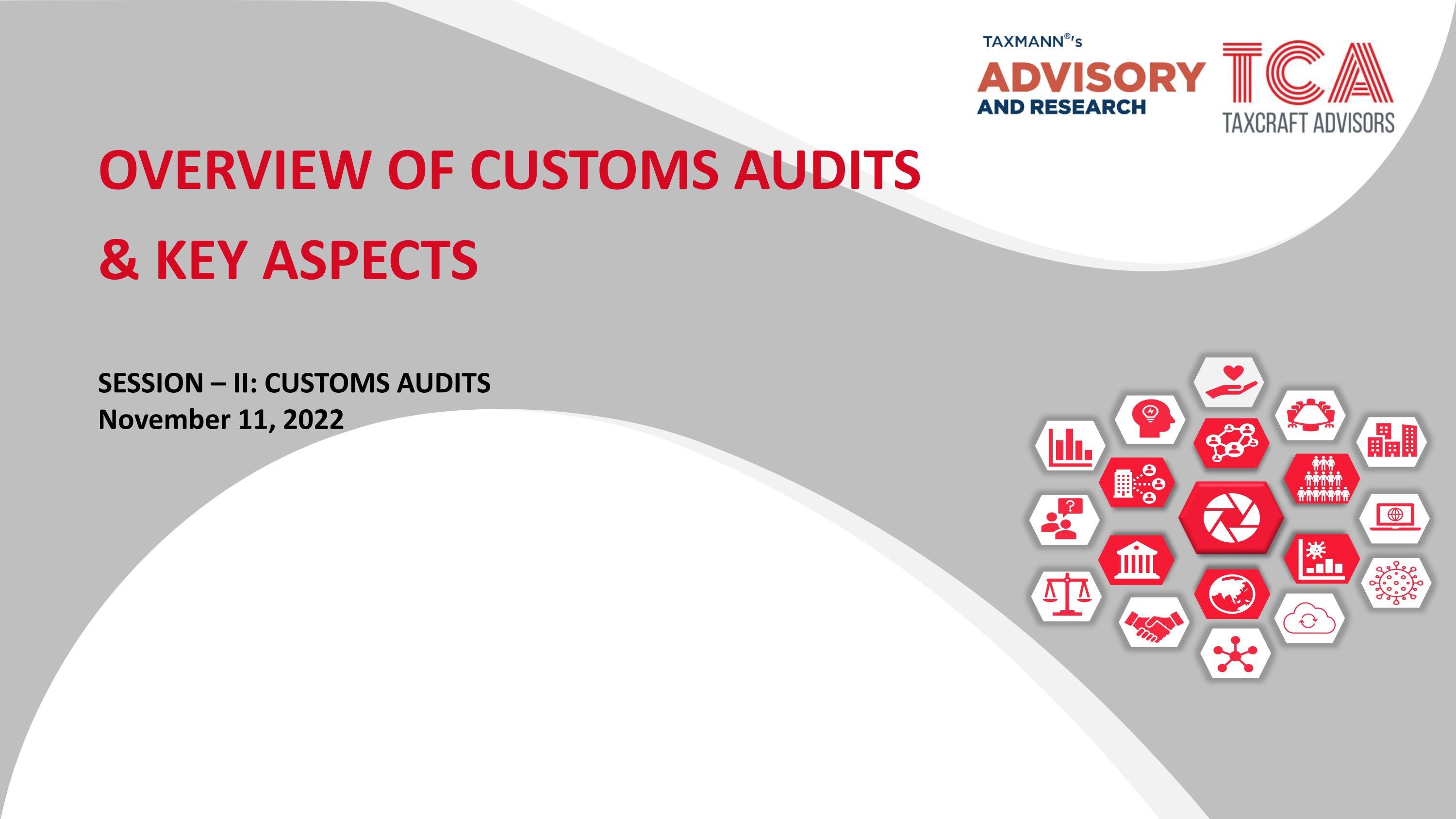 #TaxmannPPT | Session 2 | Customs Post Clearance Audits by Taxmann - Issuu