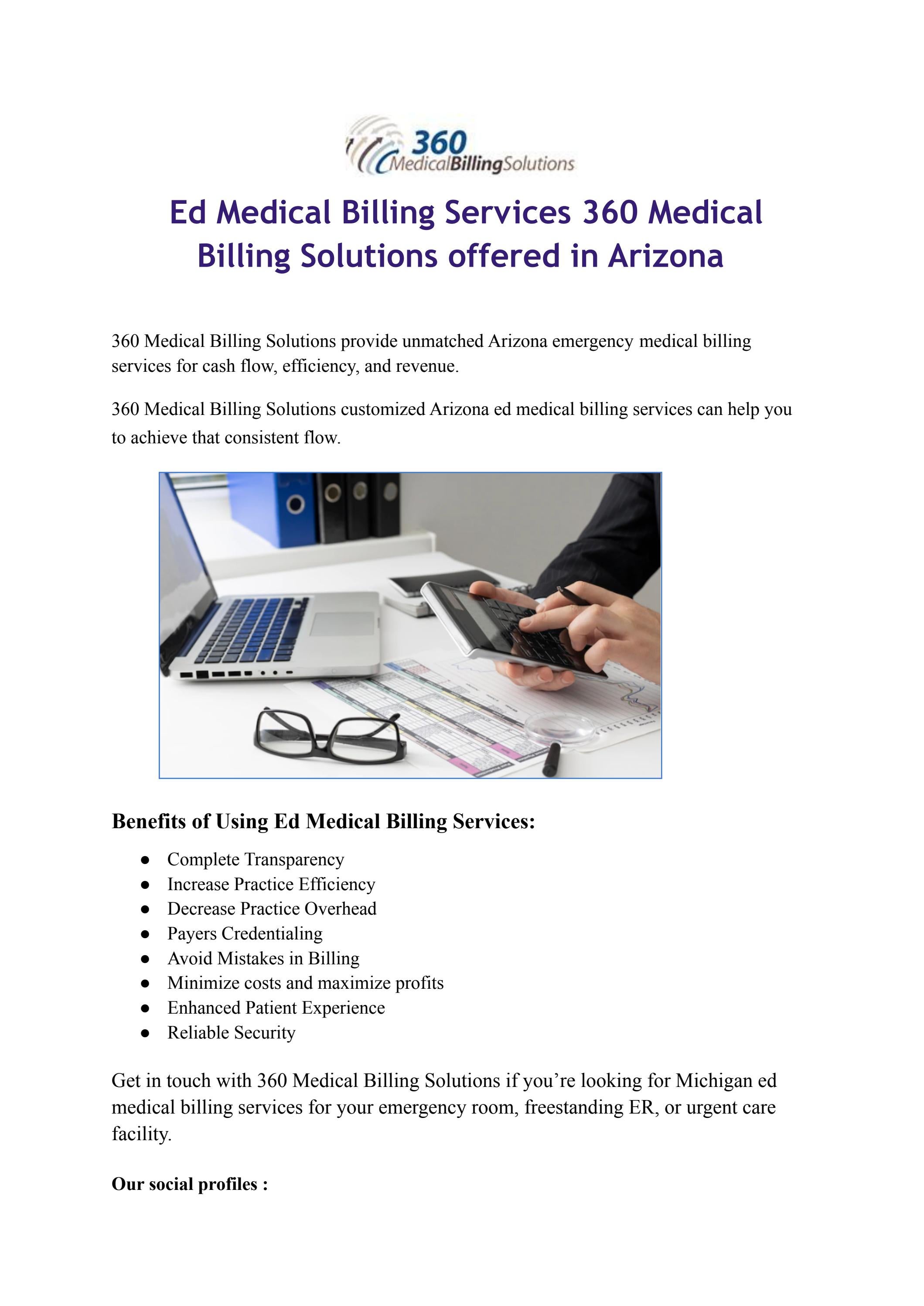Arizona Ed medical billing by 360 Medical Billing Solutions - Issuu