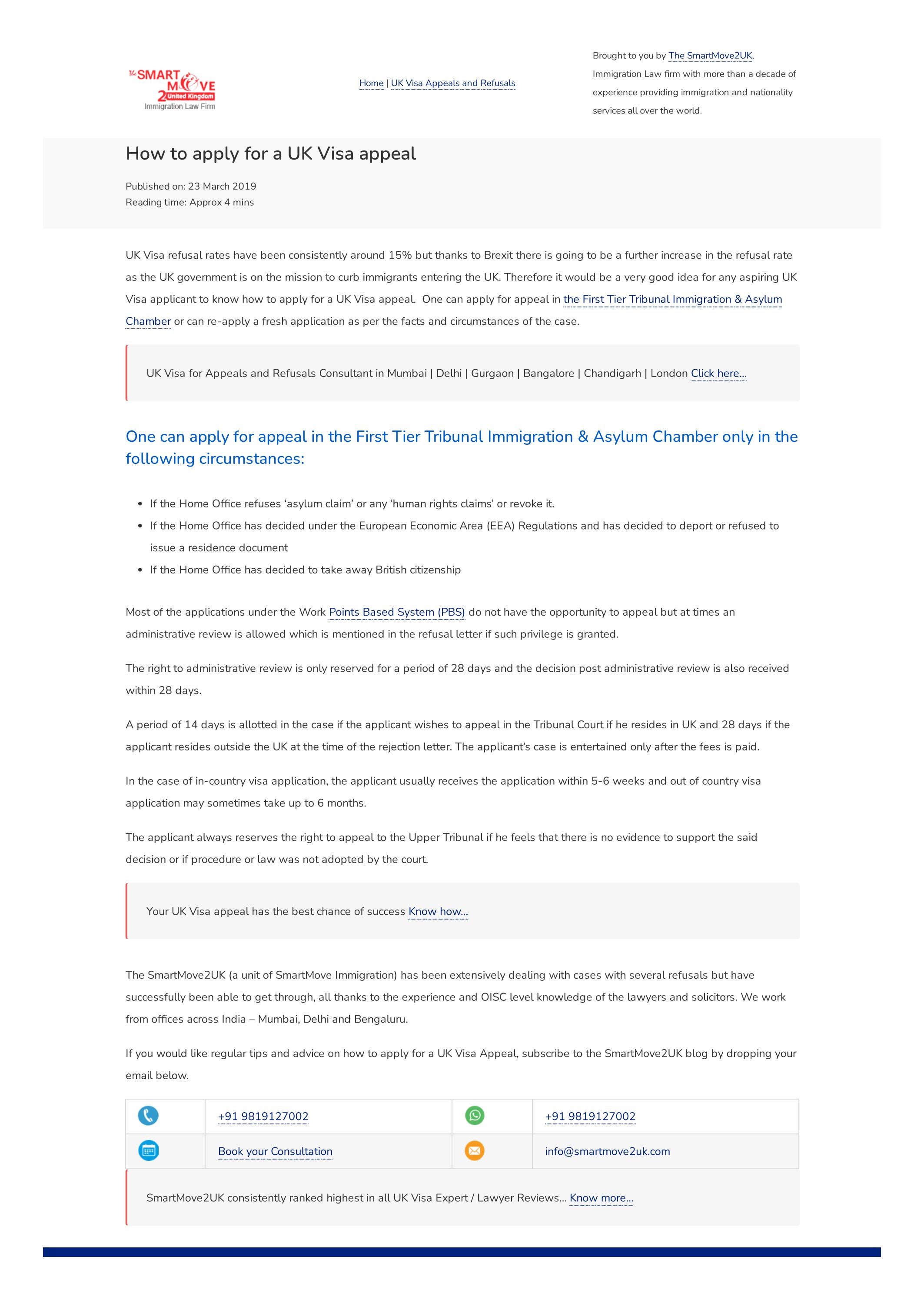 How to apply for a UK Visa appeal? by The SmartMove2UK Immigration - Issuu