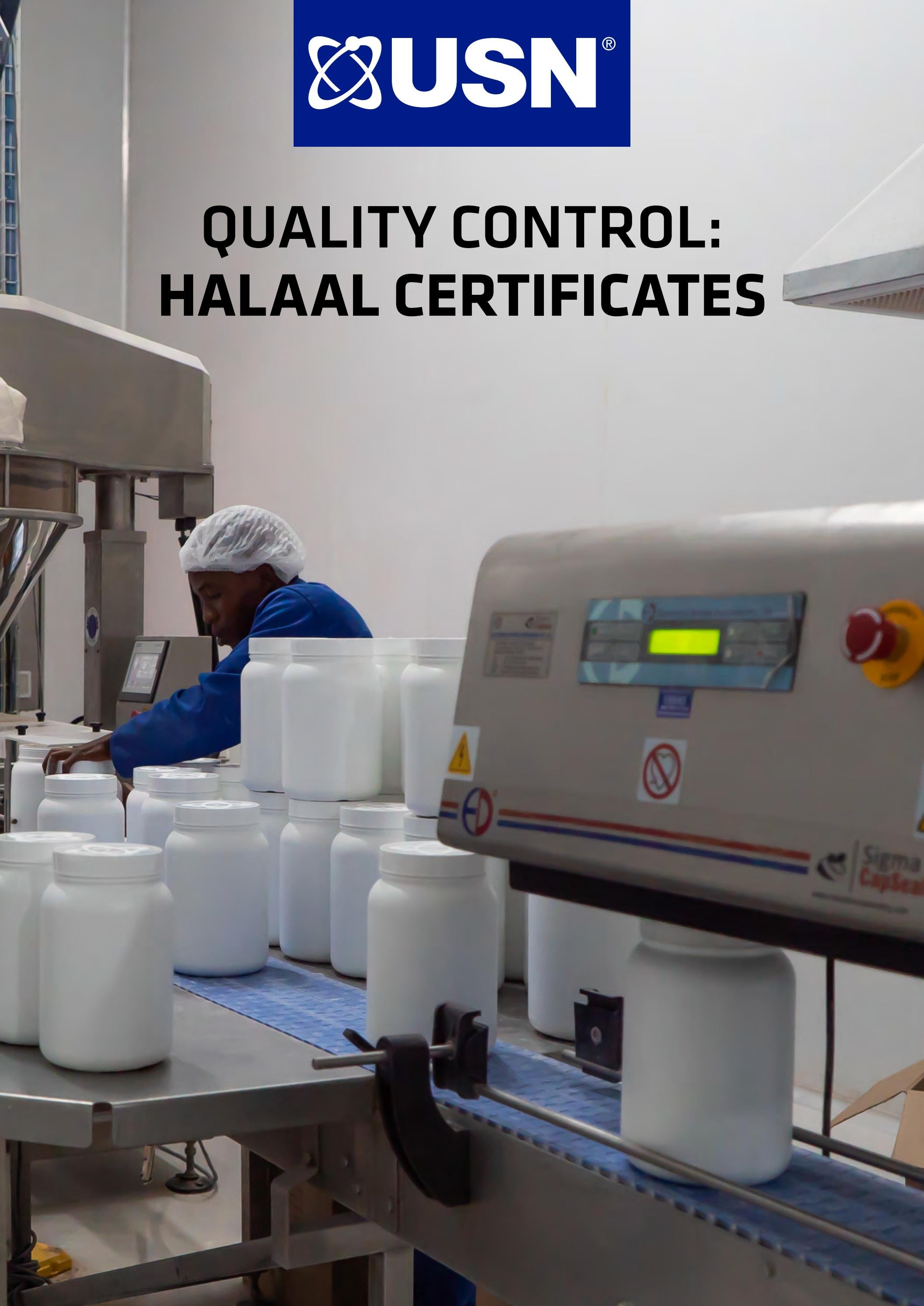 Quality Control: USN Halaal Certificates by USN - Ultimate Sports ...