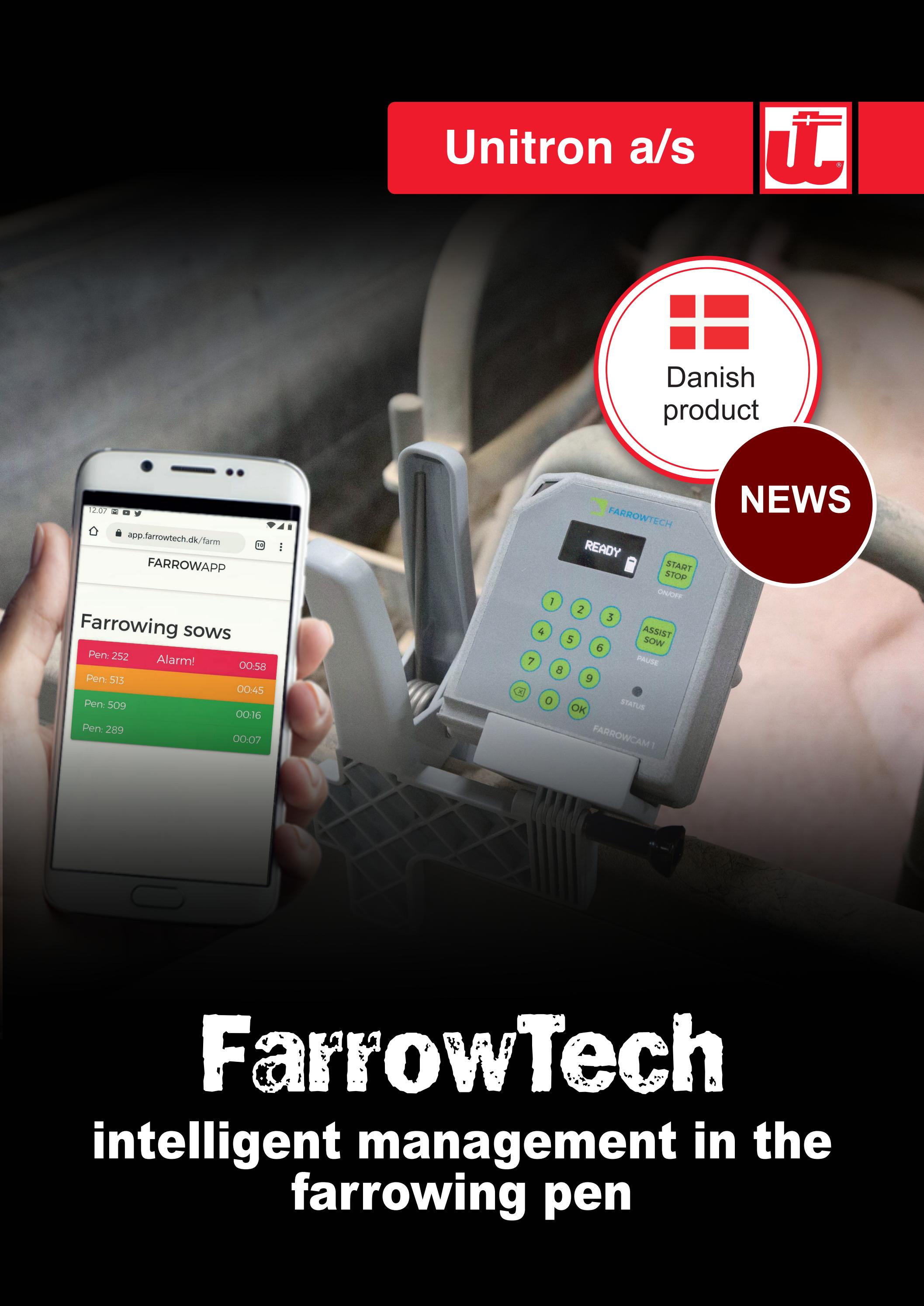 FarrowTech intelligent management in the farrowing pen by Unitron a/s ...