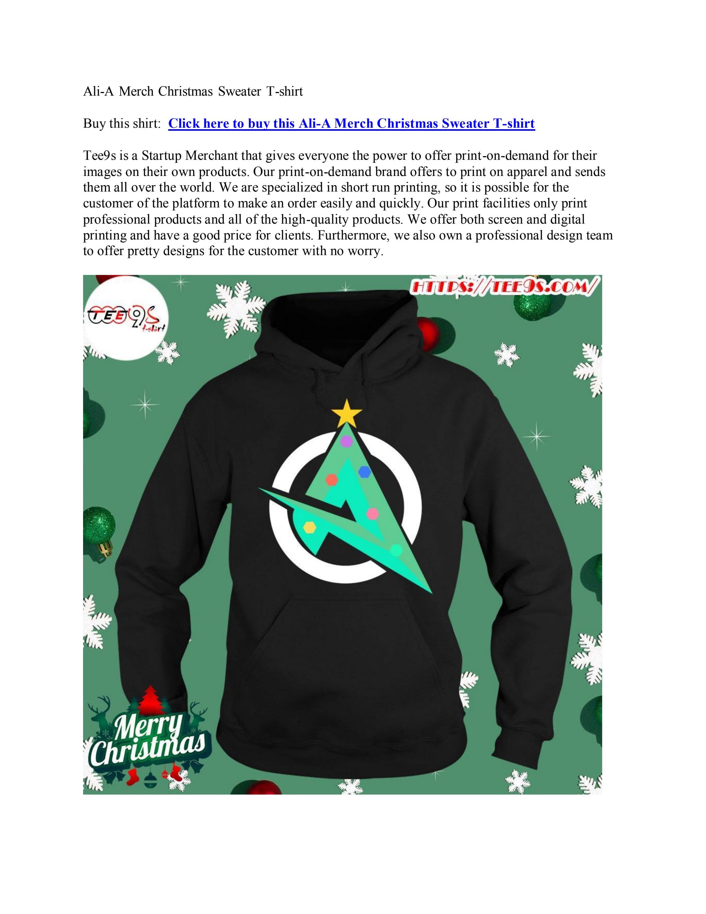 Ali-A Merch Christmas Sweater T-shirt by Tee9s - Issuu