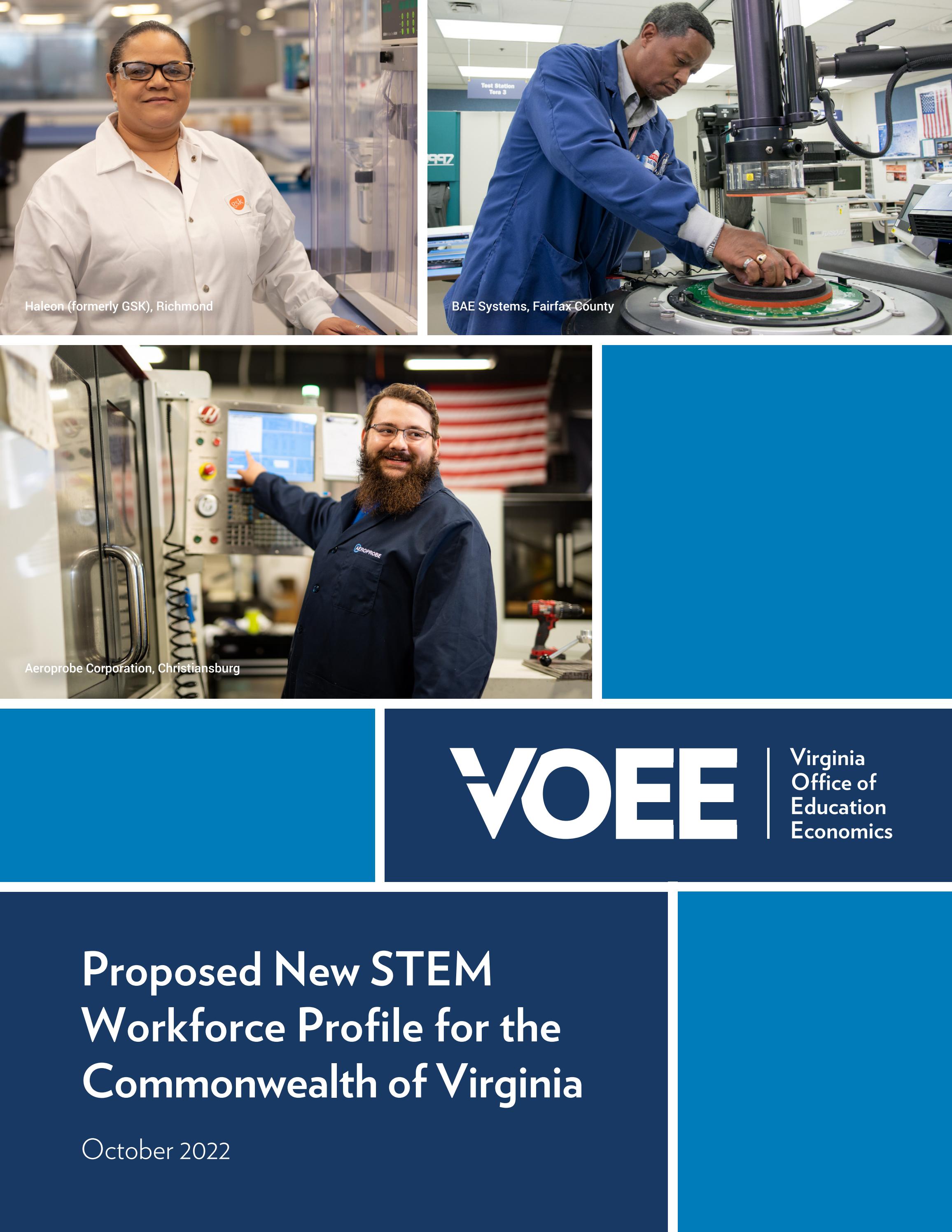 Proposed New STEM Workforce Profile for the Commonwealth of Virginia by ...