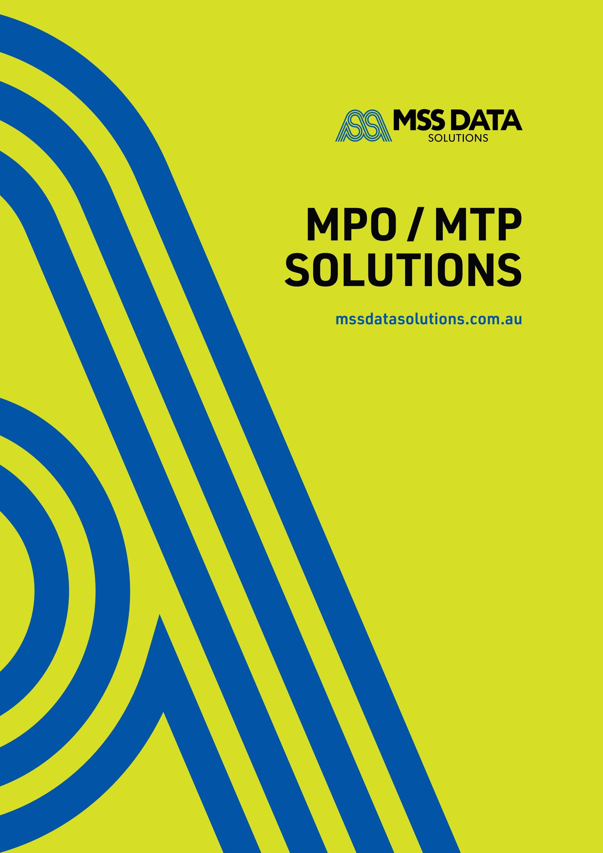 MSS Data Solutions MPO/MTP Solutions Brochure by Legend Corporation - Issuu
