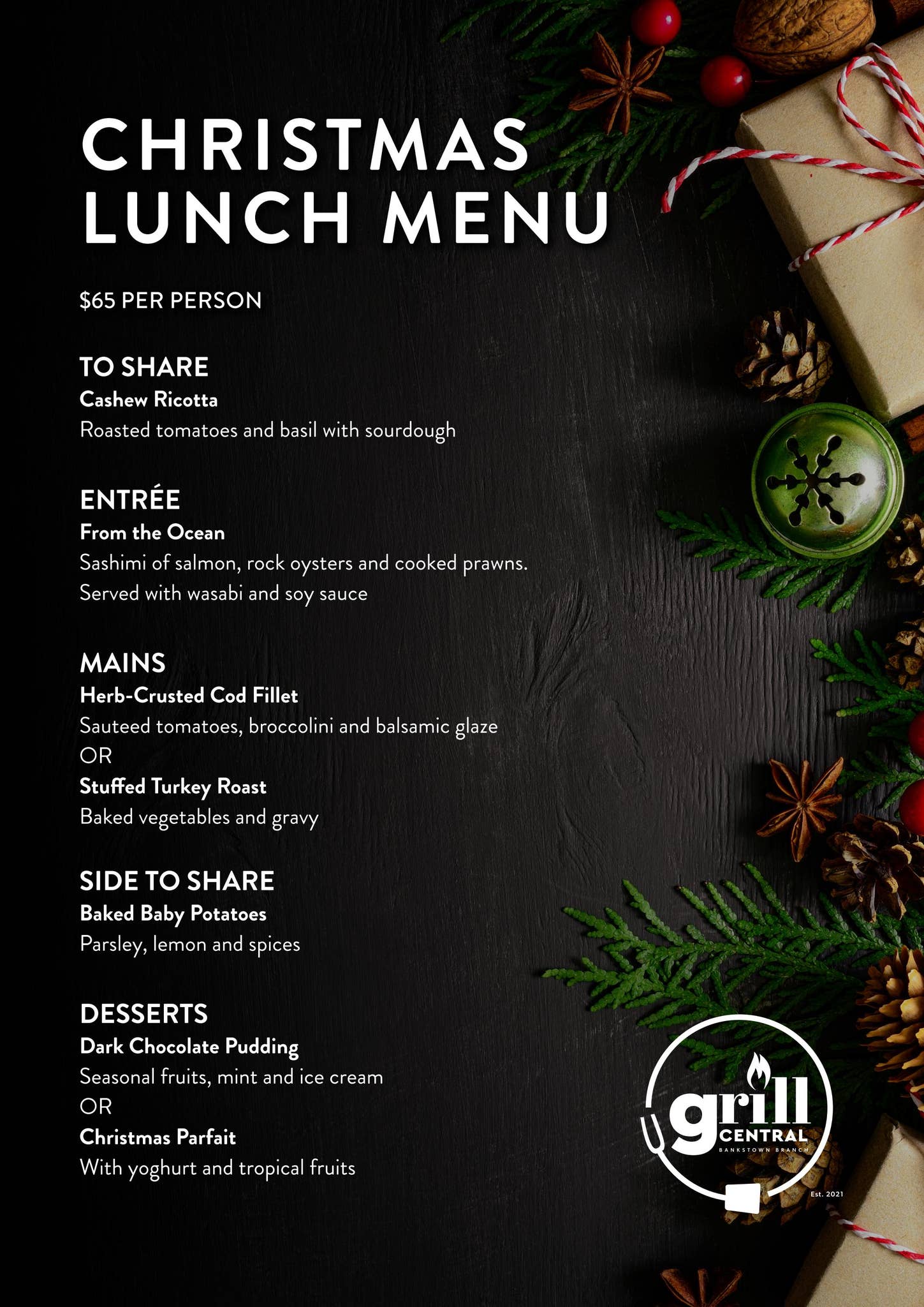 The Grill Central Christmas Buffet Menu by Bankstown Sports Club - Issuu