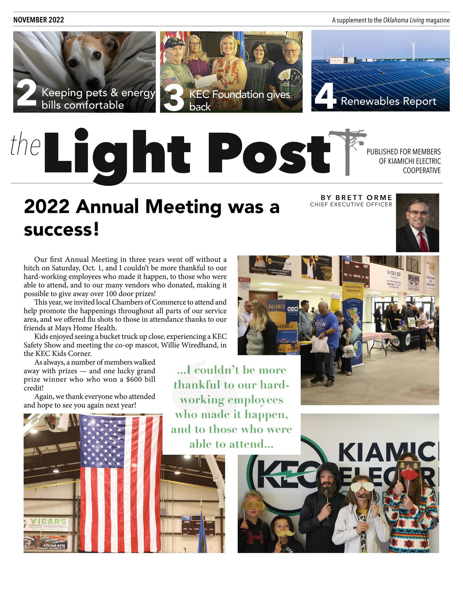 KEC Light Post November 2022 by kiamichielectric - Issuu