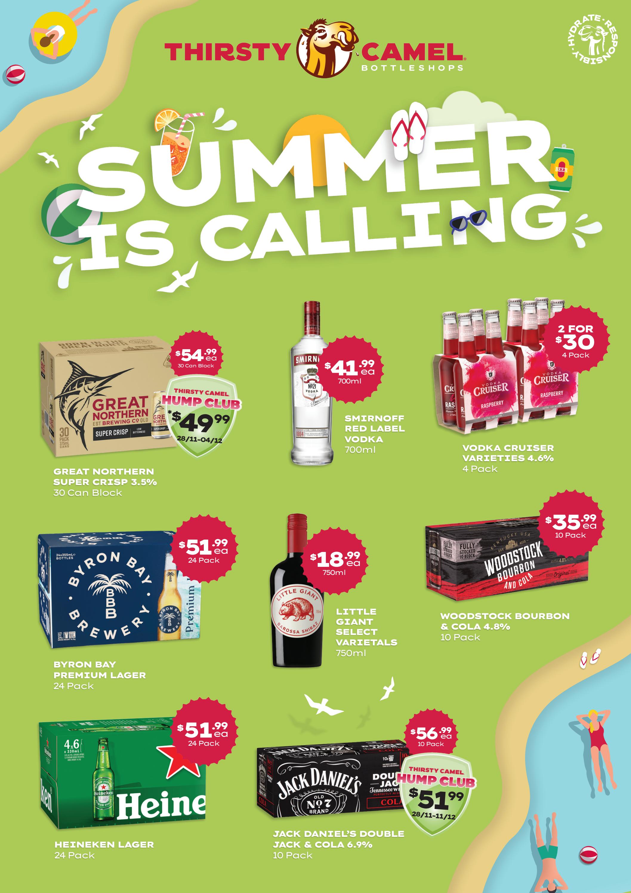 SUMMER IS CALLING CATALOGUE - NSW by thirstycamelbottleshops - Issuu