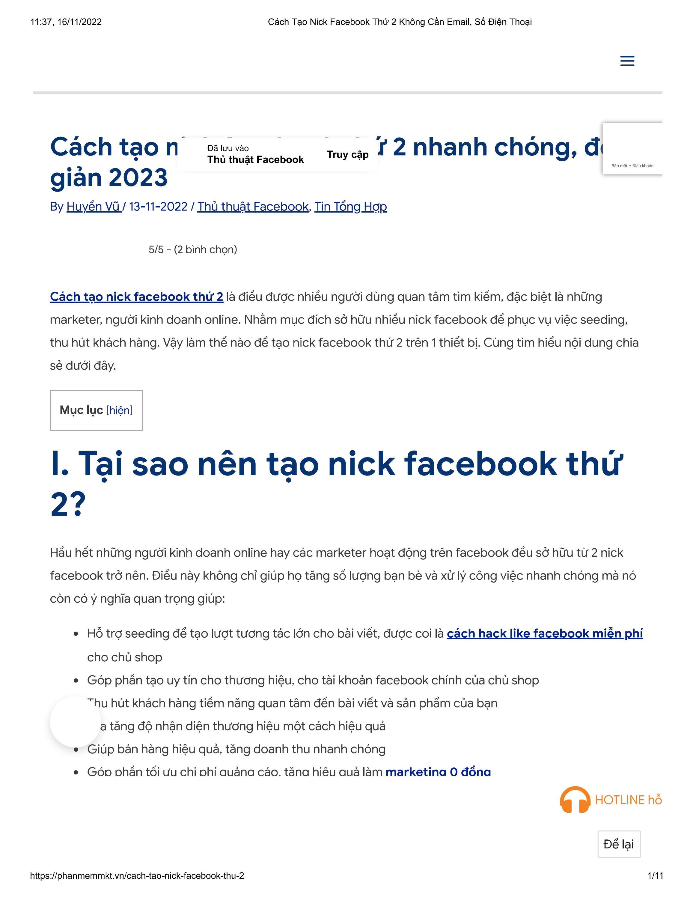 Cách tạo Nick Facebook thứ 2 nhanh chóng, đơn giản 2023 by Phần Mềm MKT ...
