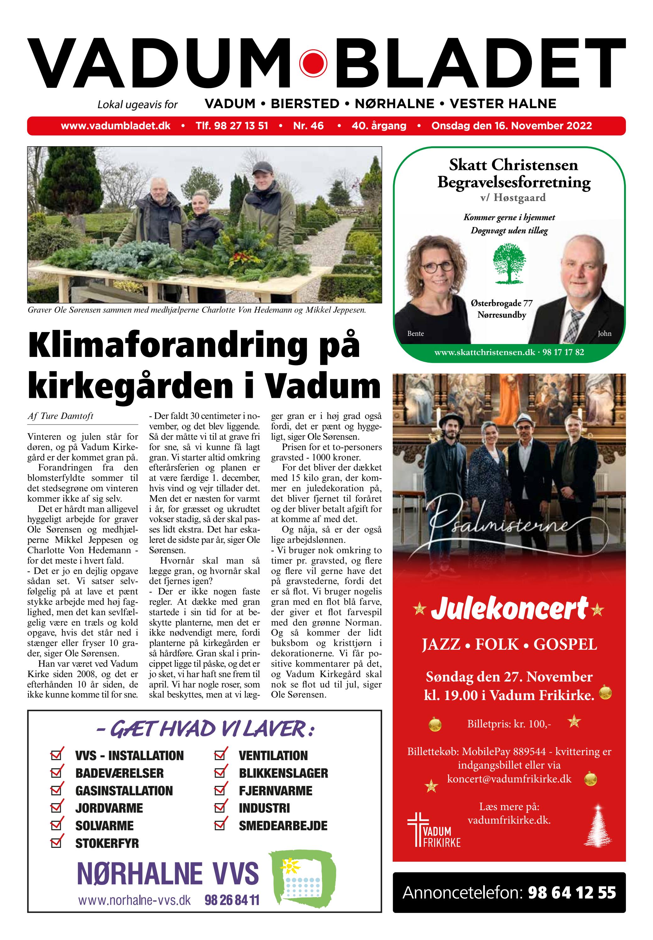 Vadum Bladet nr. 46 - 2022 by Vadum Bladet - Issuu