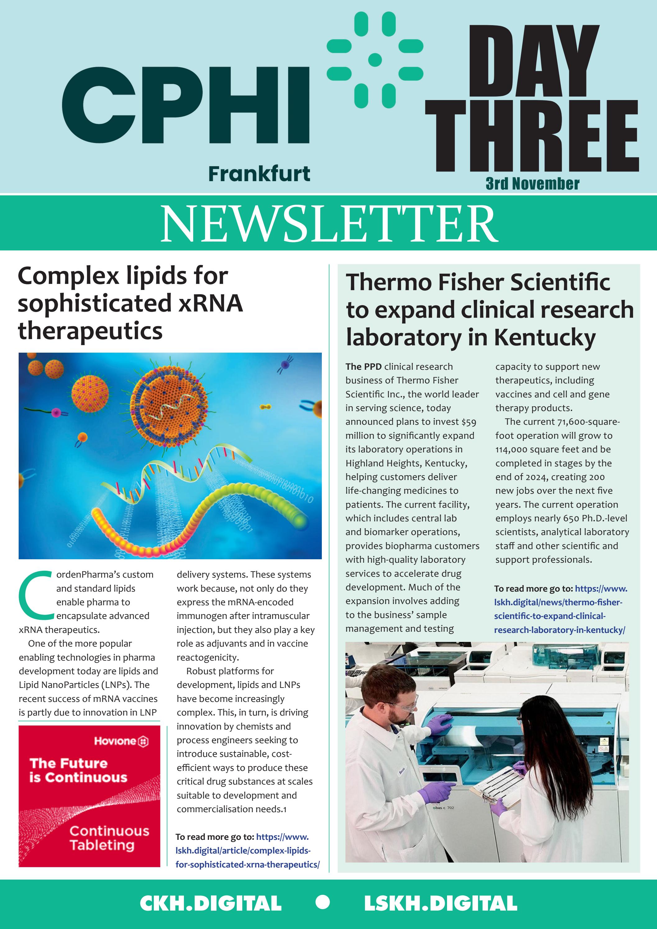 CPHI Frankfurt - Newsletter Day Three by lskh - Issuu