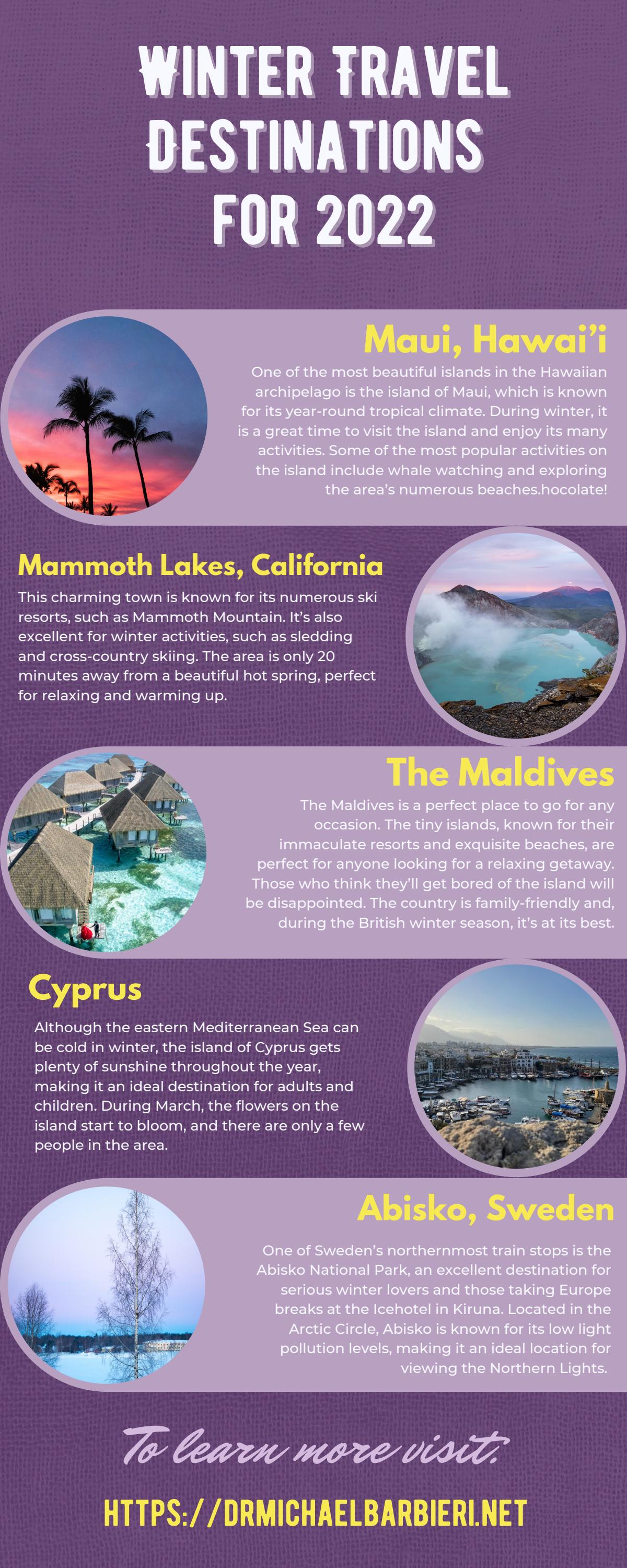 Winter Travel Destinations for 2022 by Michael Barbieri, PhD - Issuu