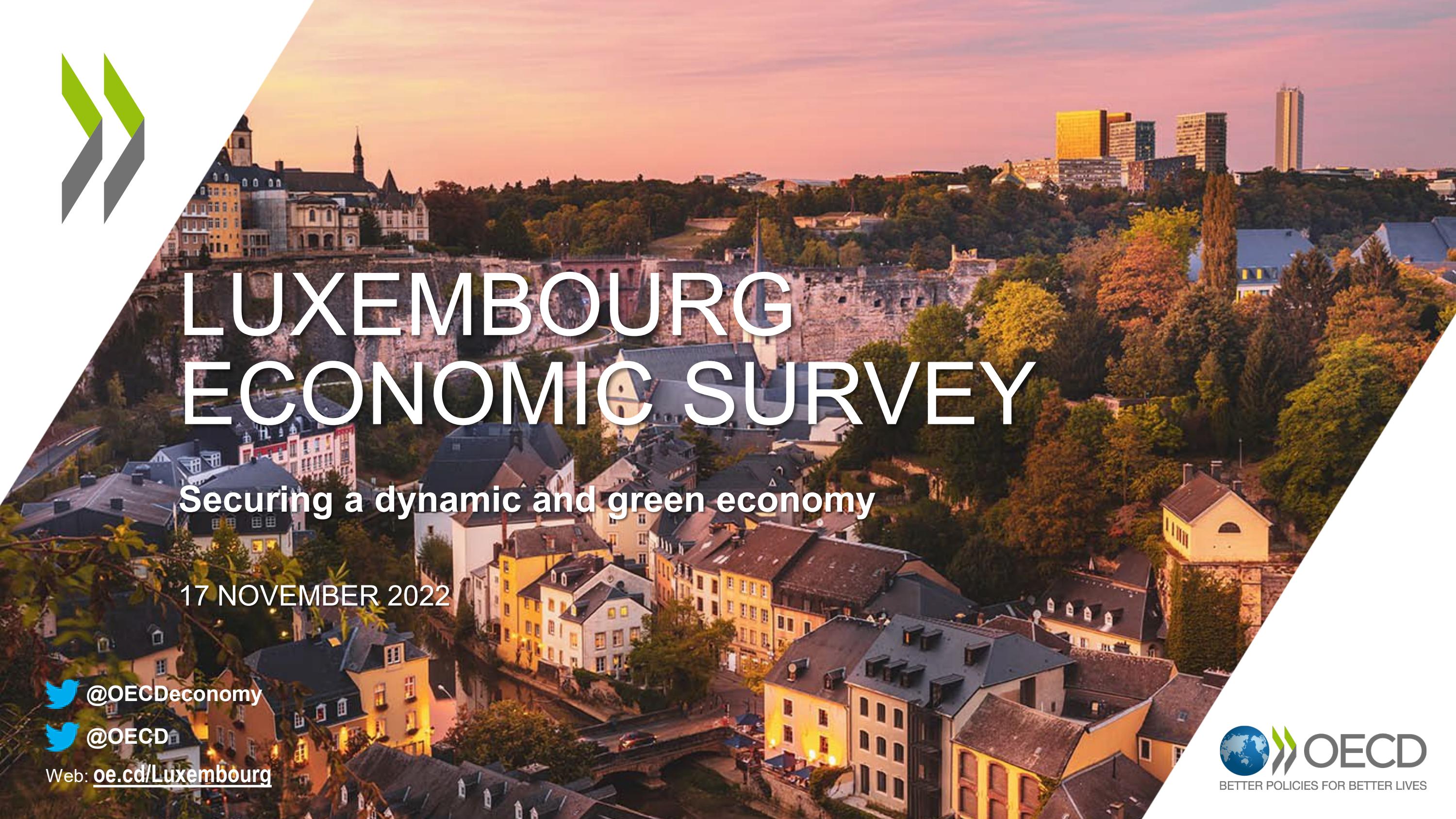 Luxembourg OECD Economic Survey 2022 Presentation by OECD - Issuu