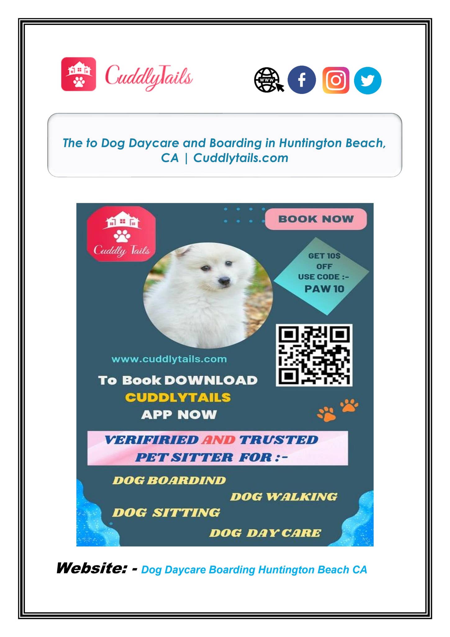 Great Description About Dog Boarding Huntington Beach