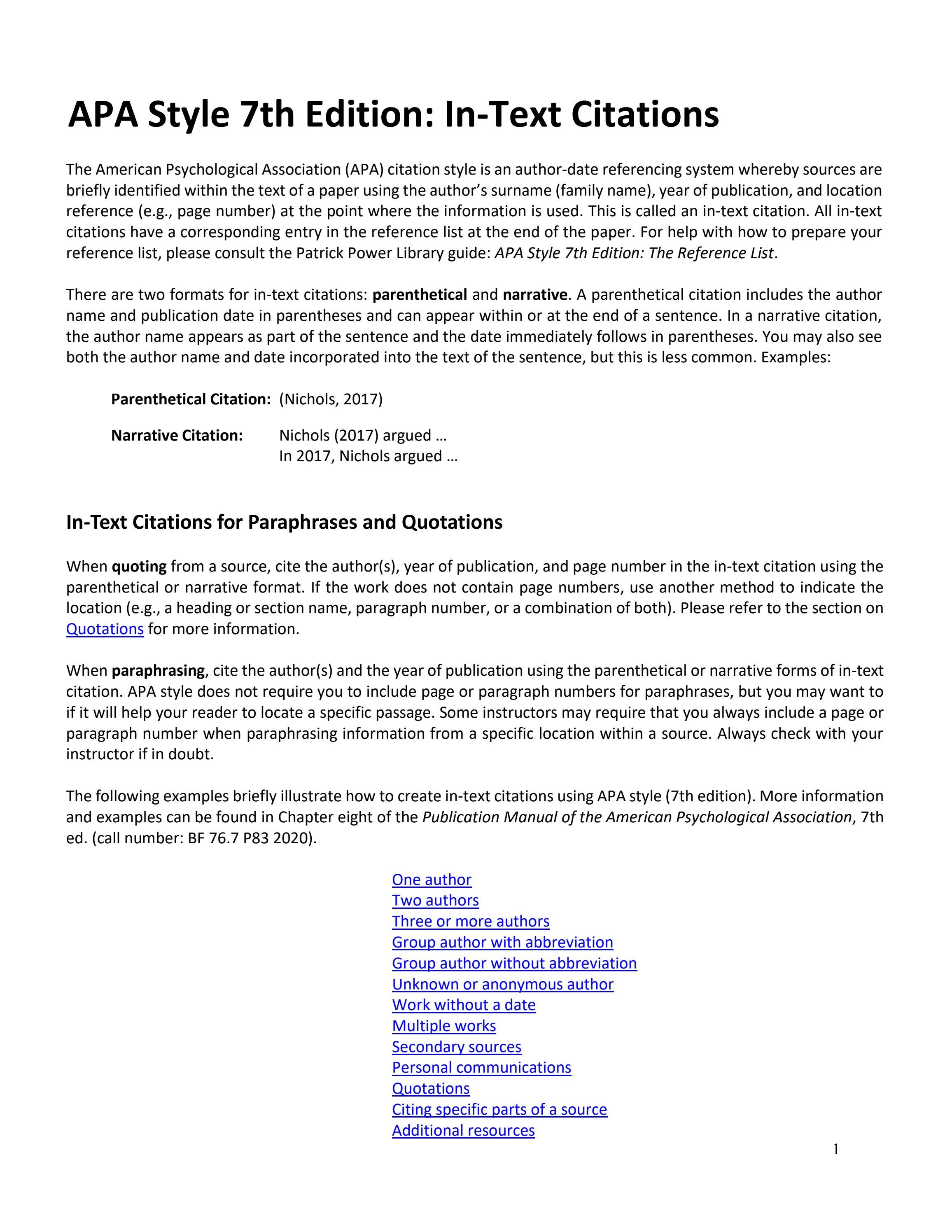 APA In Text Examples Guide By Dr Daniel W Szabo Issuu