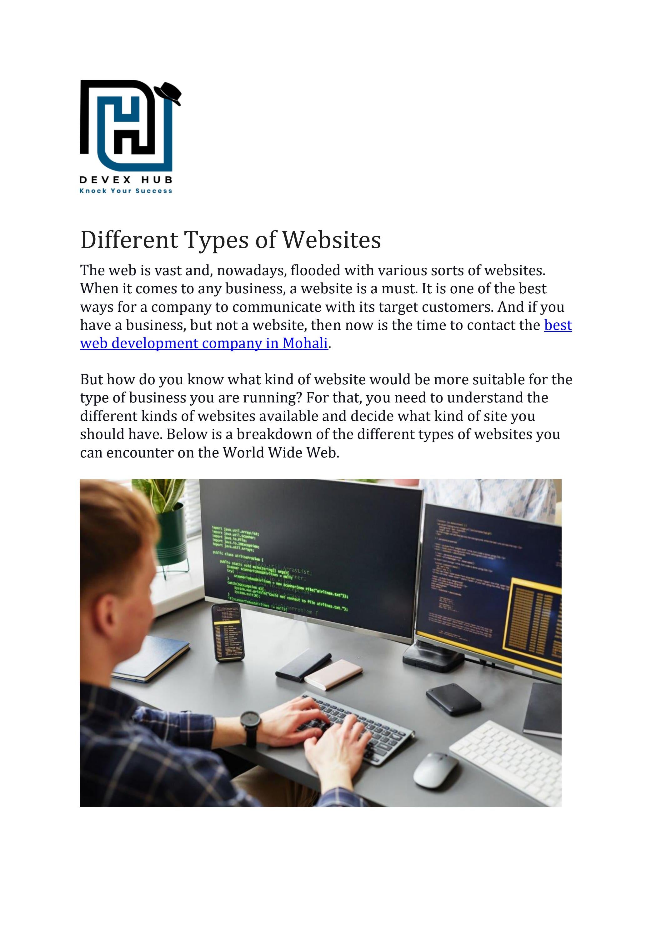 Best Web Development Company In Mohali By Devex Hub Issuu