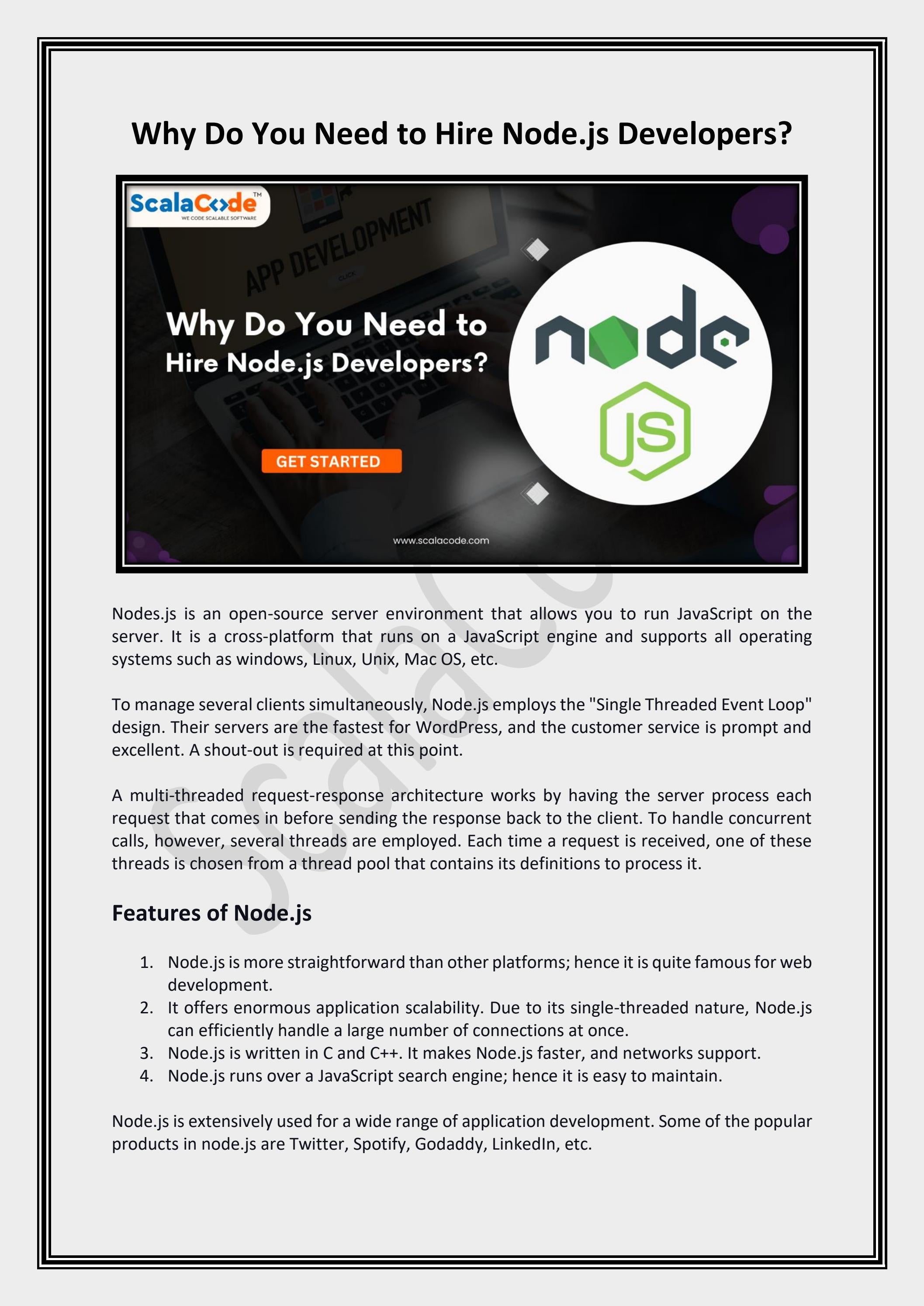 Why Do You Need To Hire Nodejs Developers By Scalacode Issuu 7090
