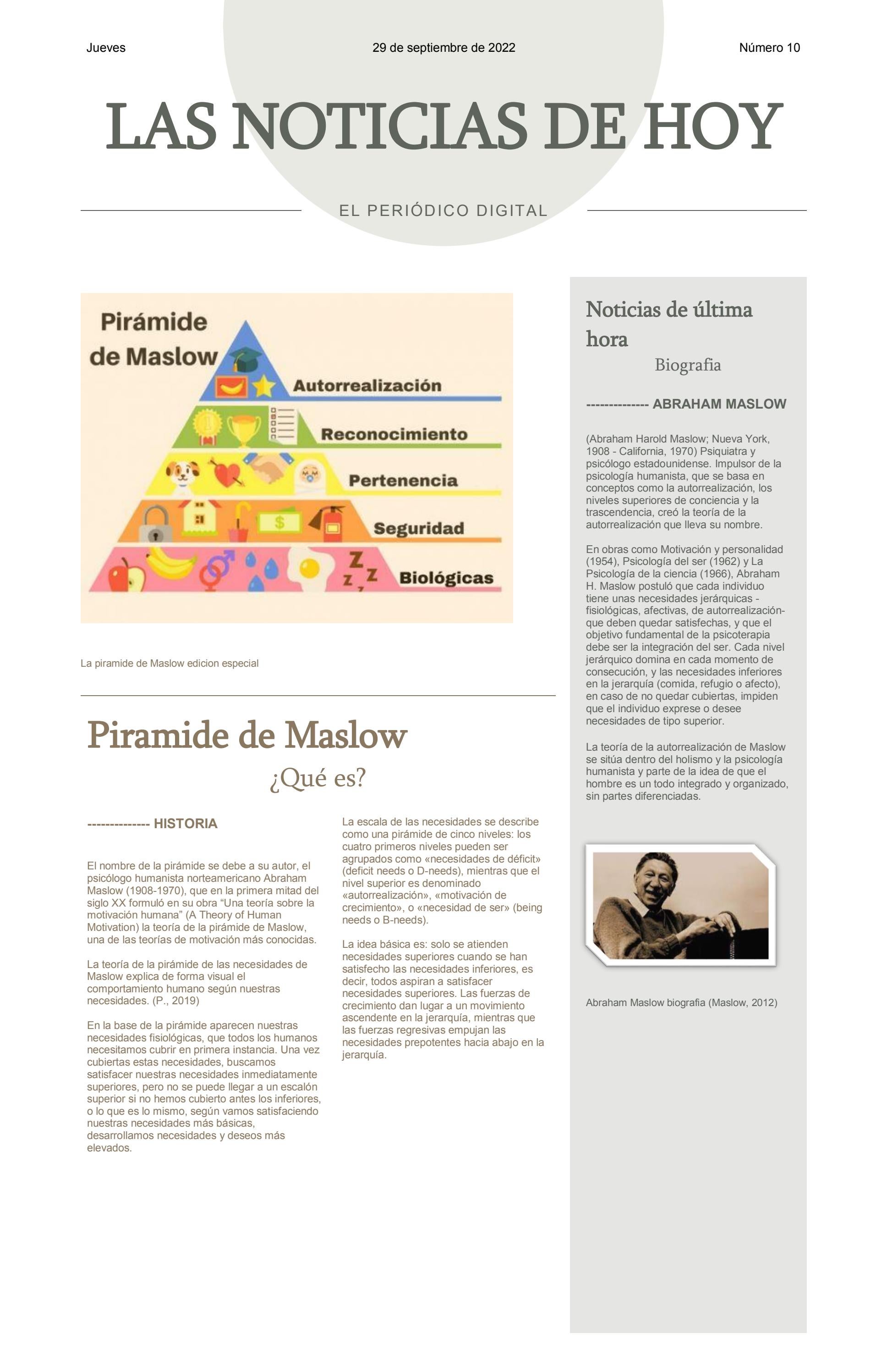 Pirámide de Maslow by kimberly.aldas6 - Issuu