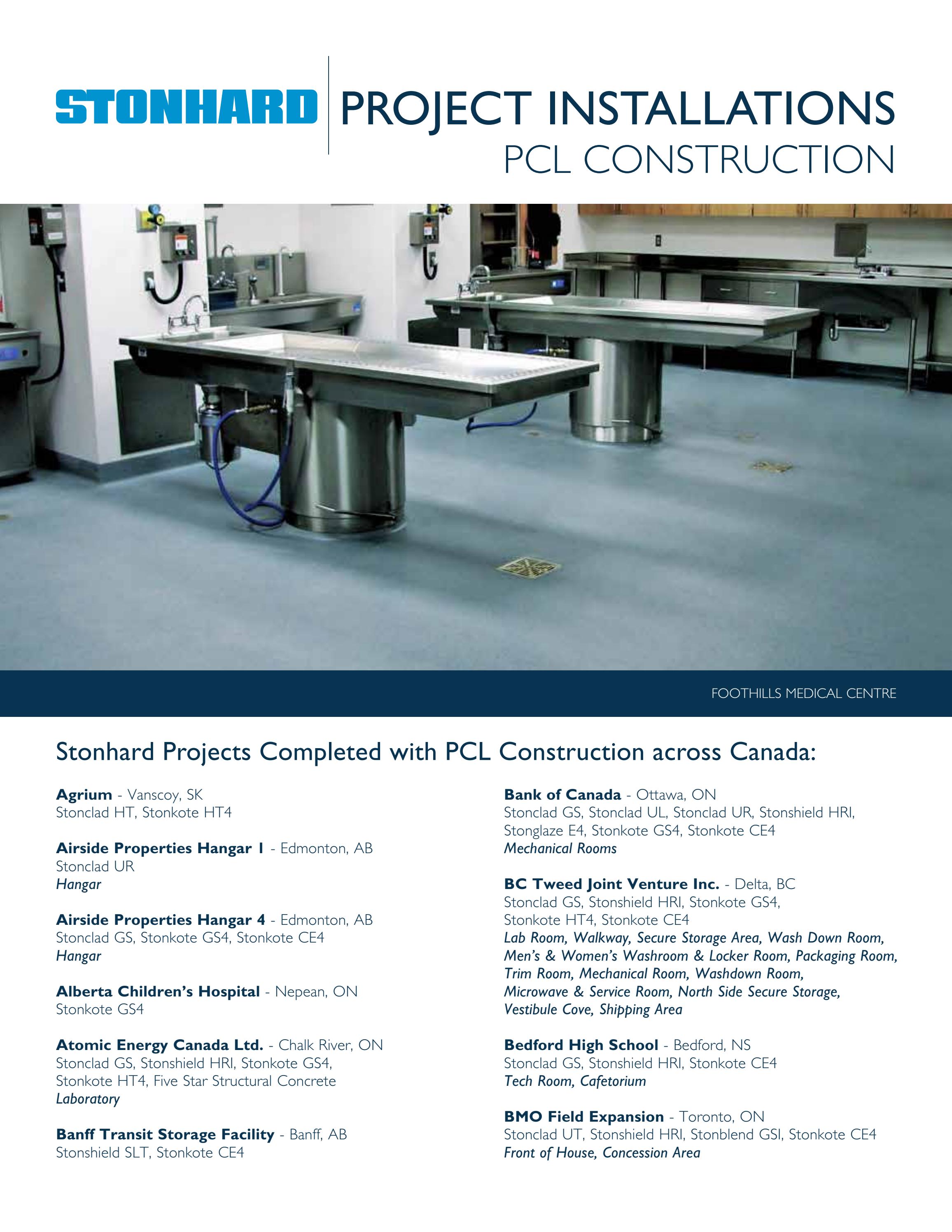 Stonhard PCL Project Installations by stonhard_canada - Issuu