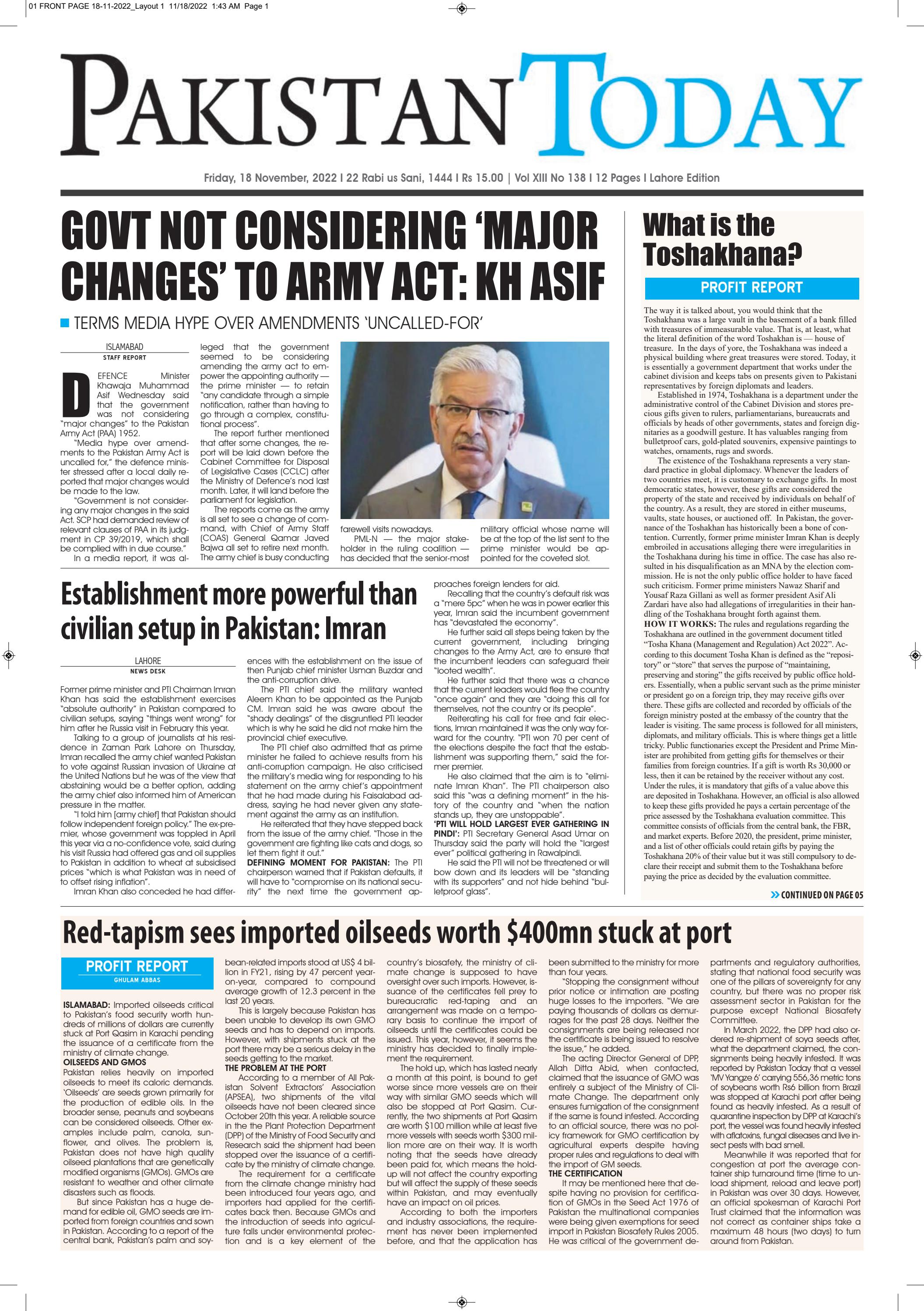 Epaper_22-11-18 LHR by Pakistan Today - Issuu