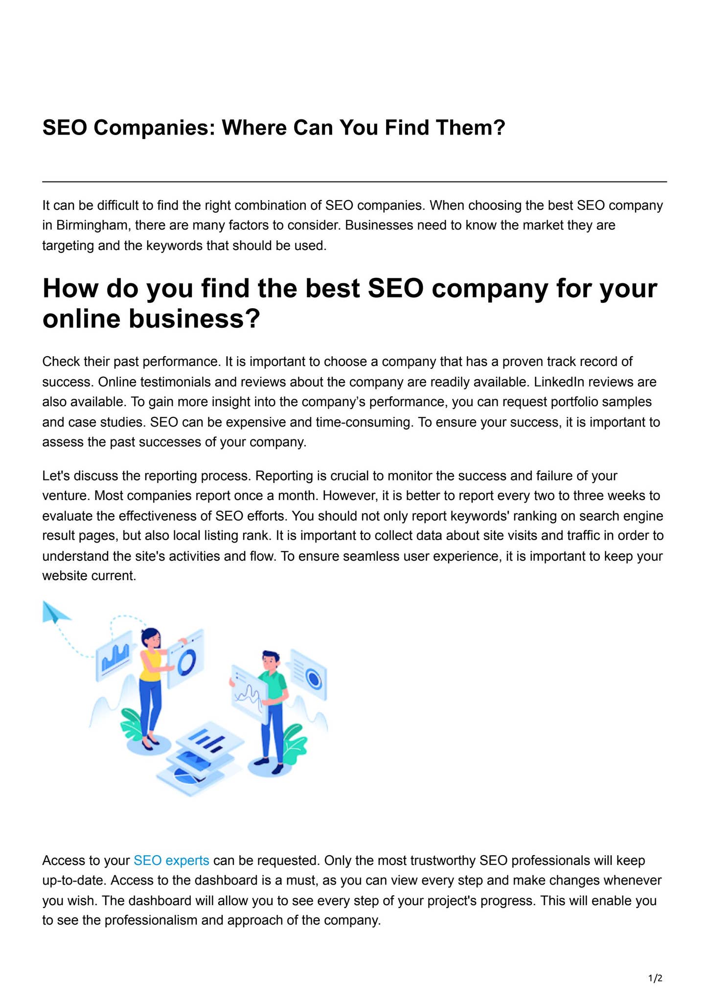 SEO Companies: Where Can You Find Them? by Creative ideaz UK Ltd - Issuu