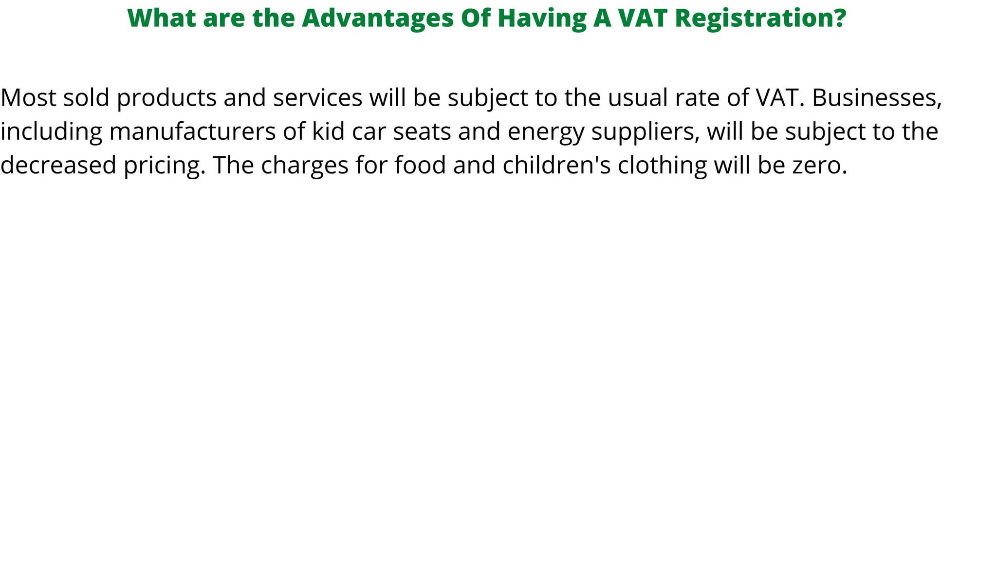 What are the Advantages Of Having A VAT Registration? by ...