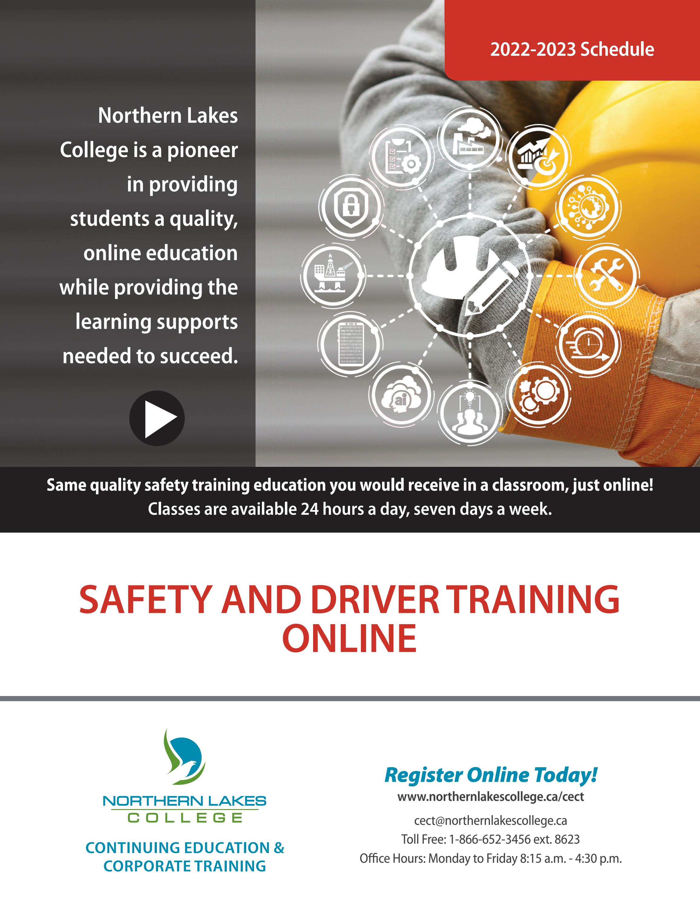 Online Safety and Driver Training Schedule 2022-2023 by Northern Lakes ...