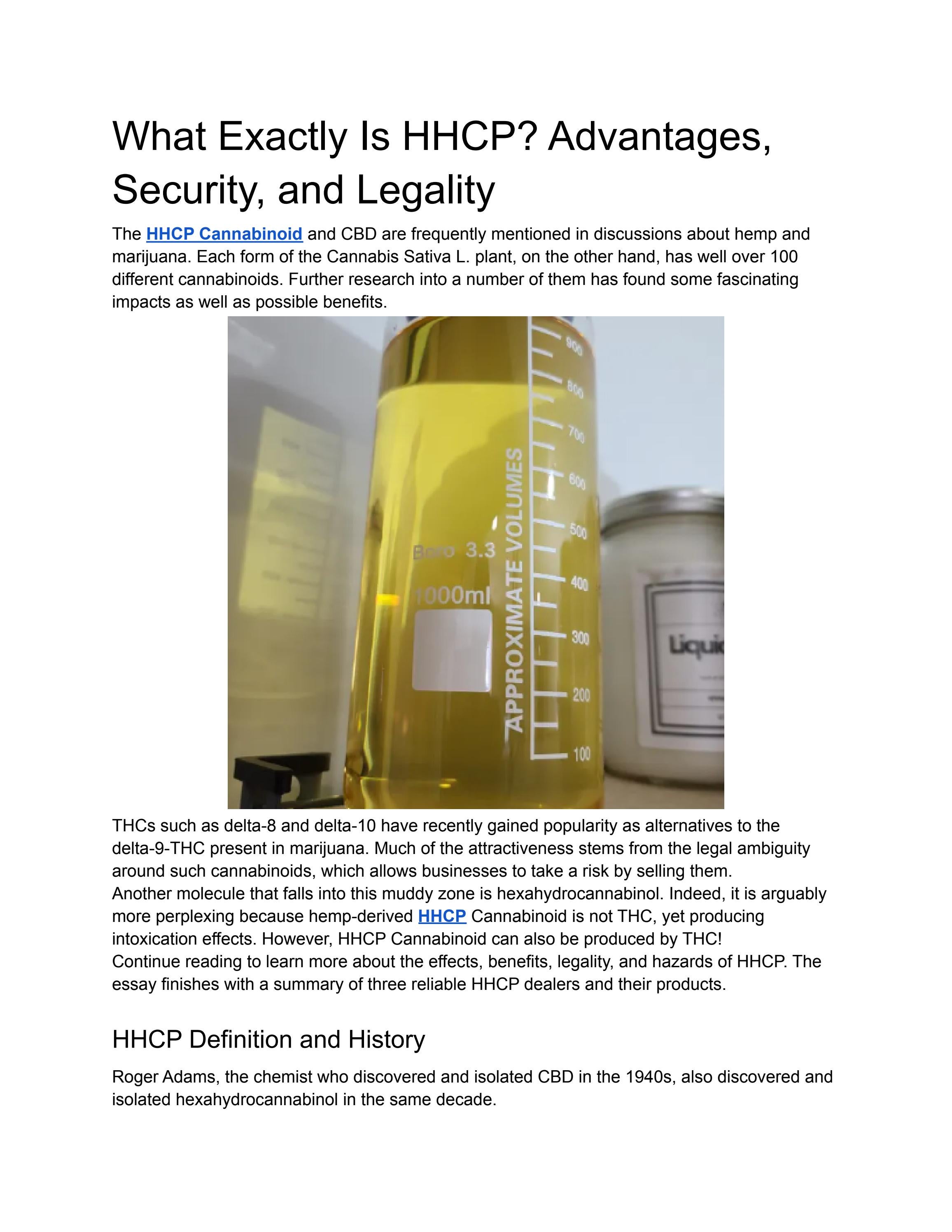 What Exactly Is HHCP? Advantages, Security, and Legality by ...