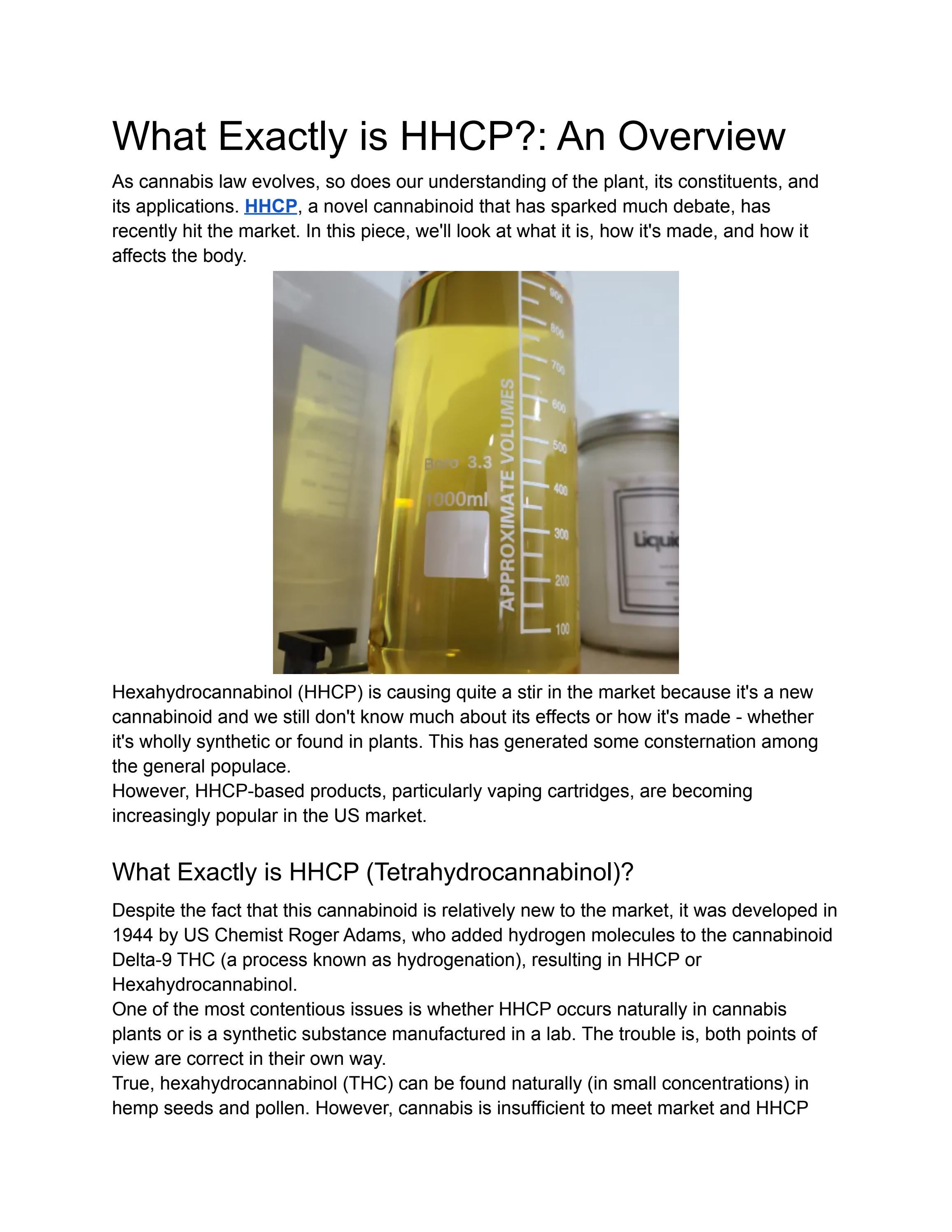 What Exactly is HHCP?: An Overview by jamesmary123 - Issuu