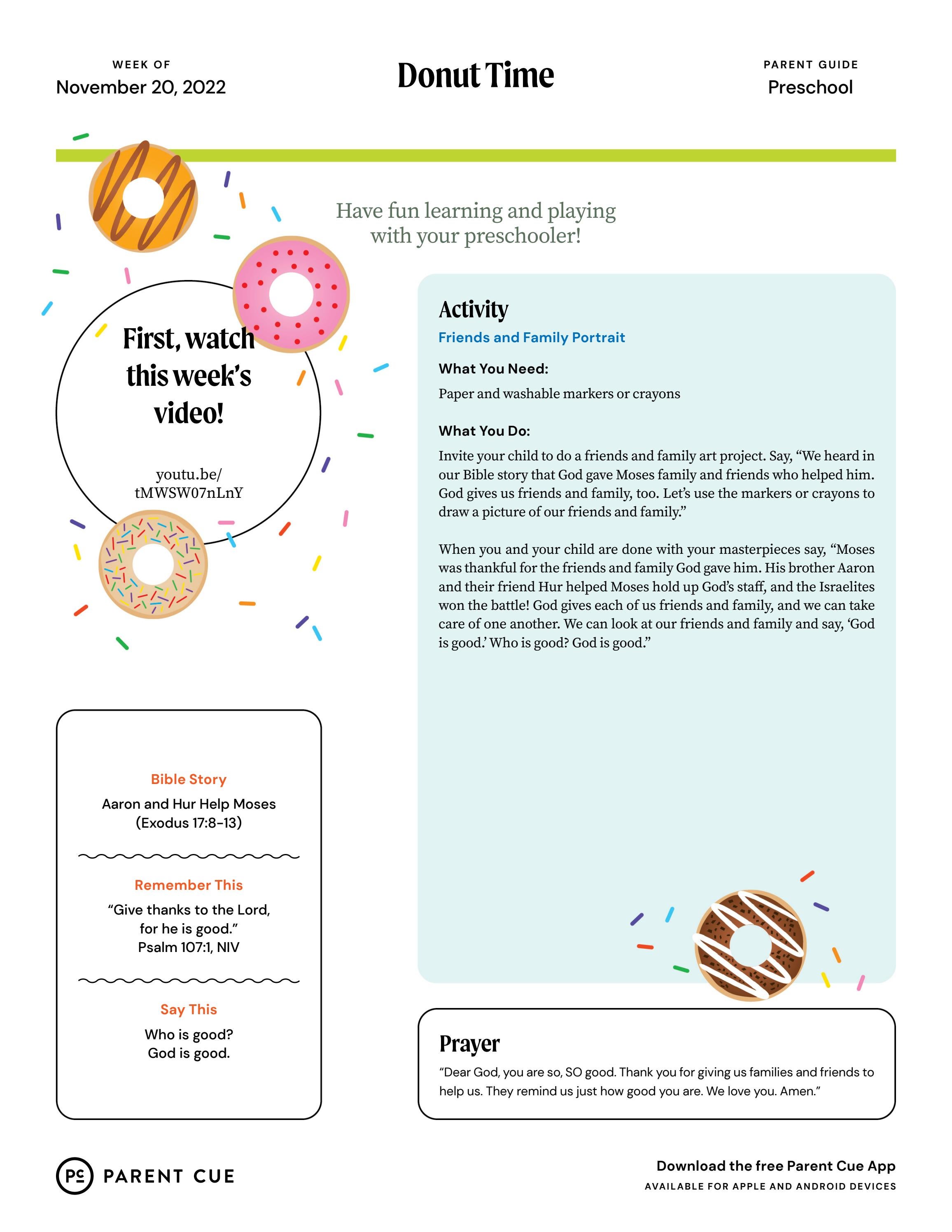 Donut Time Week 3: Preschool Lesson (November 20, 2022) by Christ Community Church - Issuu