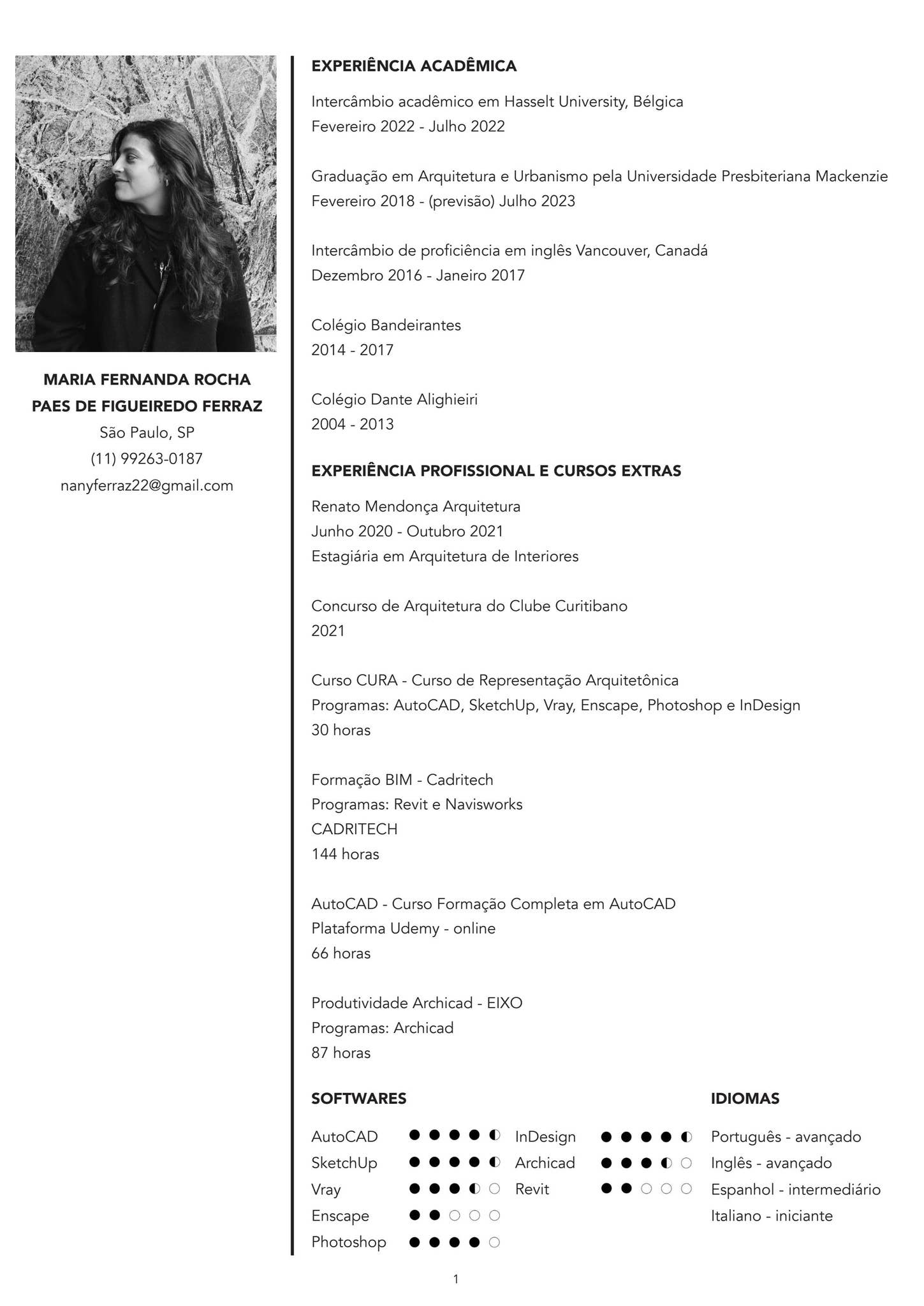 Curriculum Vitae Maria Fernanda Ferraz by Maria Fernanda Ferraz - Issuu